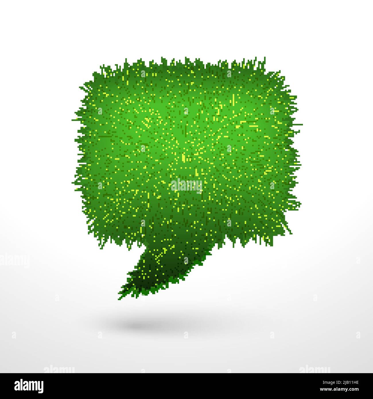 Green grass bubble blob isolated vector illustration Stock Vector Image ...