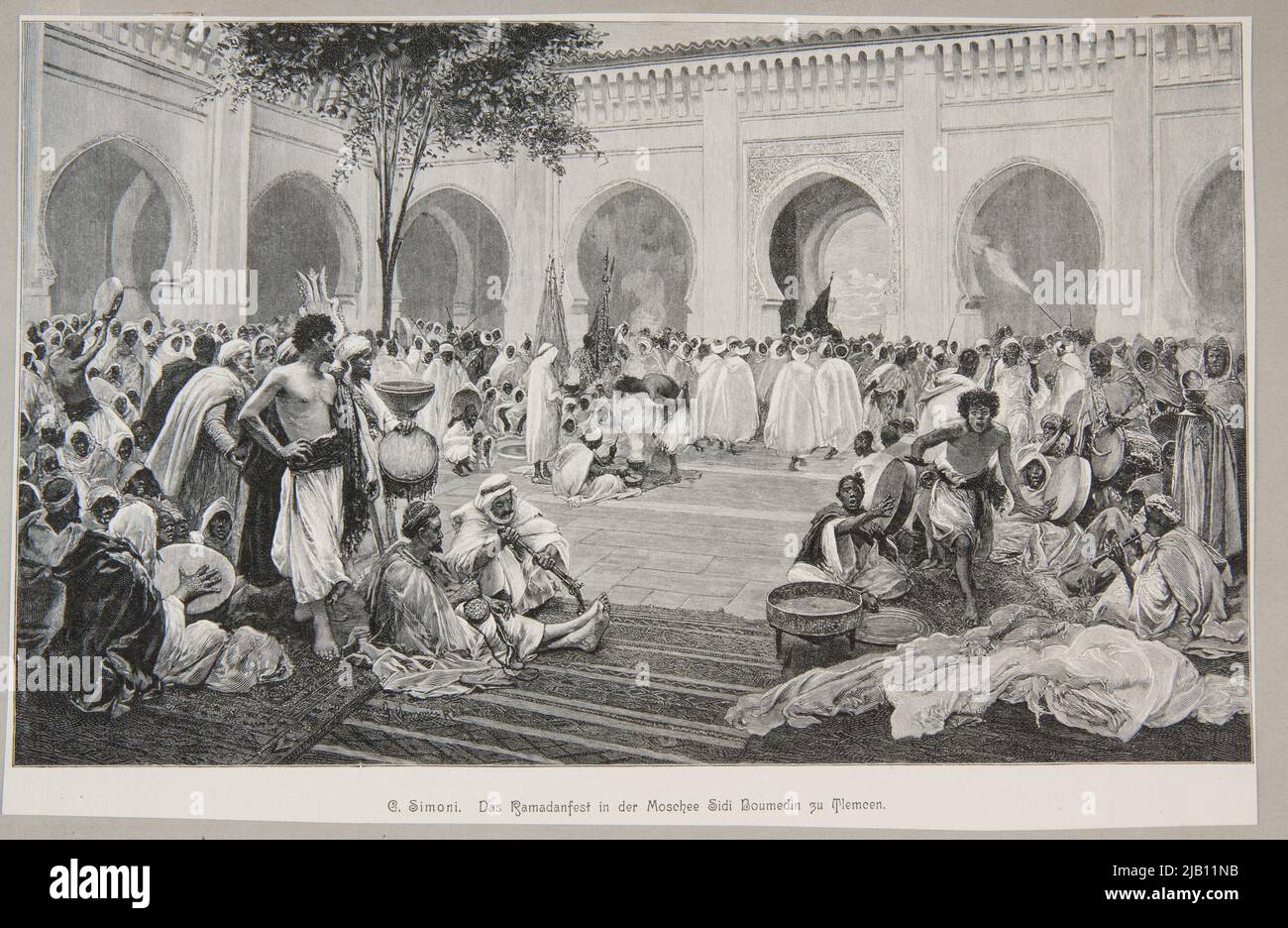 Festival of Ramadan in the Sidi Boumedin mosque in Tilimsan according ...