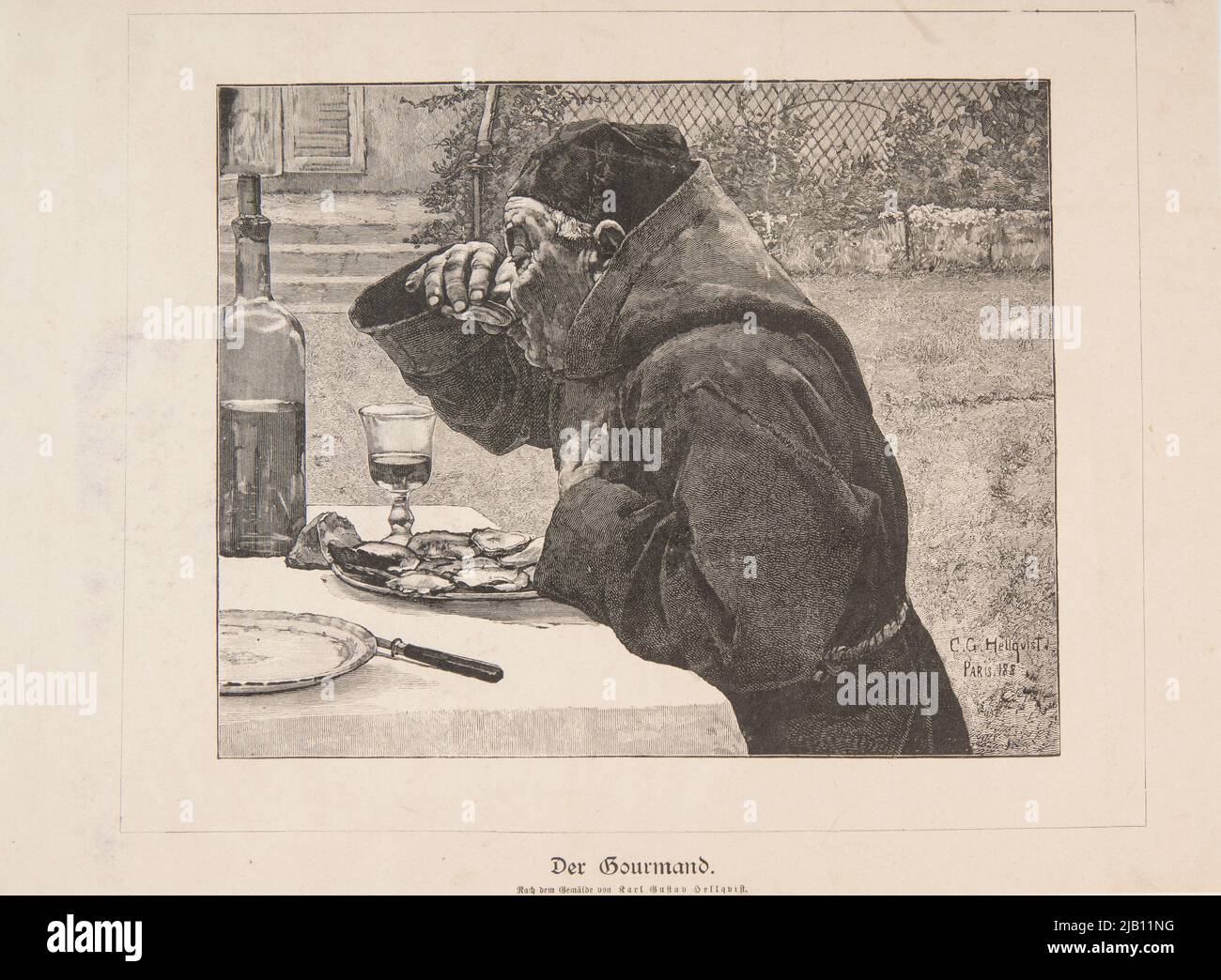 Gourmet according to the picture of Carl G. Hellqvist. Unknown ...