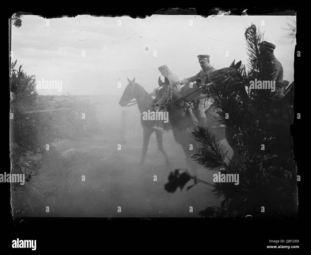 Exercises in the 1st Uhlans Regiment of the Polish Legions. Front of ...