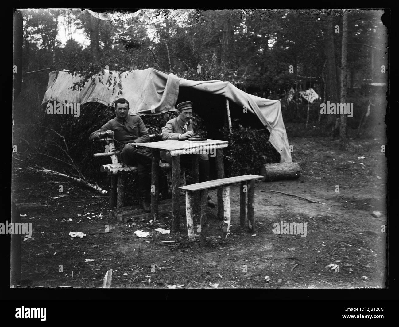 Legion camp in Piaseczna (VIII). Front of the Polish Legions in ...