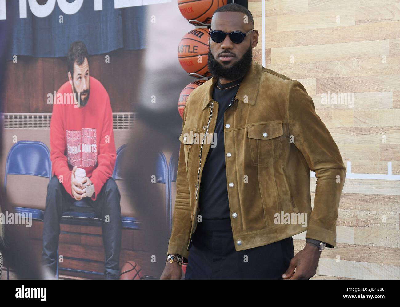 LeBron James arrives at Netflix's HUSTLE Los Angeles Premiere held at ...
