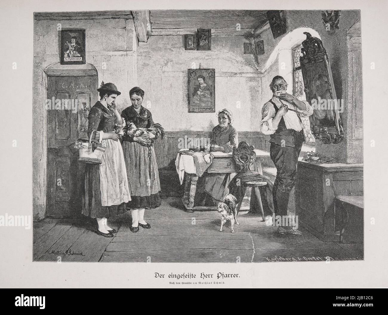 A shaving priest according to the image of Mathias Schmid. Käseberg ...