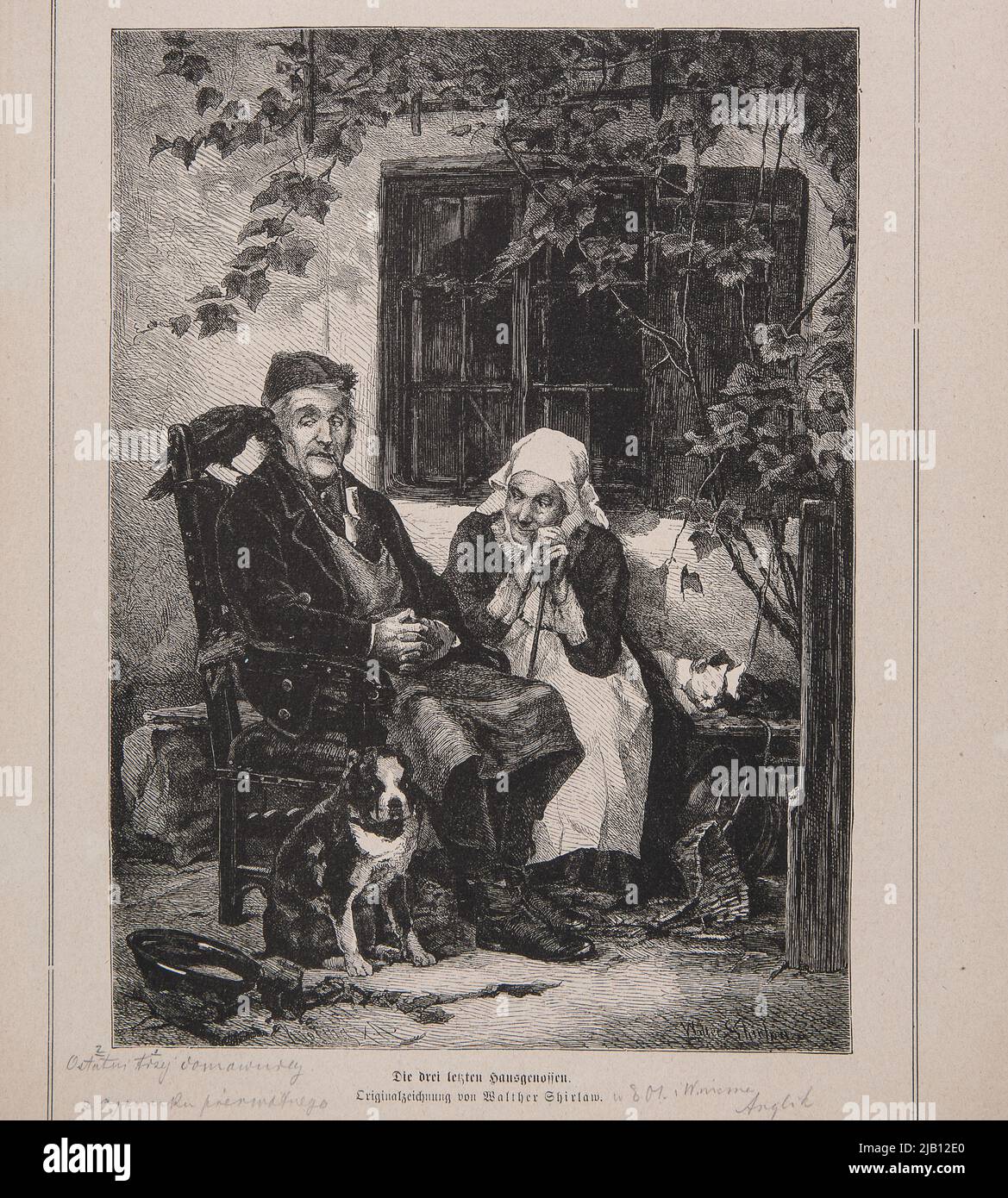 The last three household members according to the drawing of Walter ...