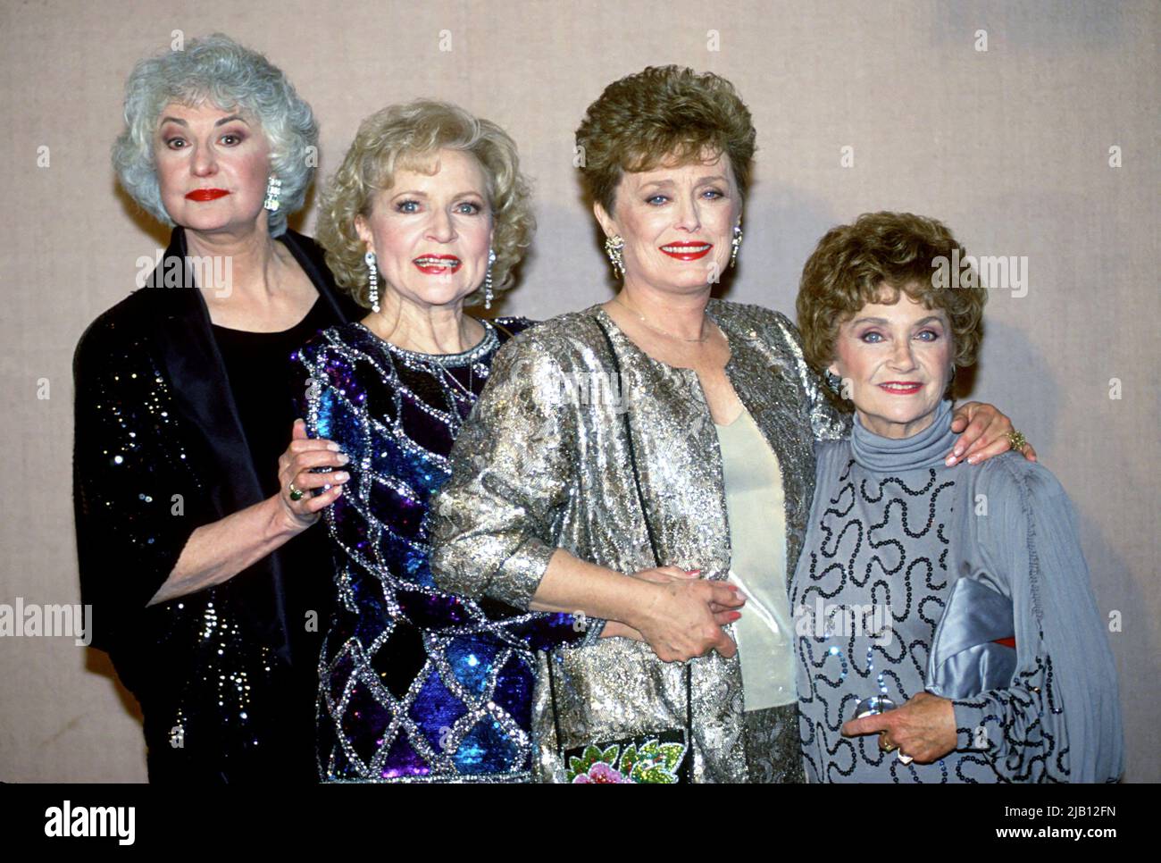 The Golden Girls, Estelle Getty, Rue Mclanahan, Betty White & Bea Arthur backstage at a ...