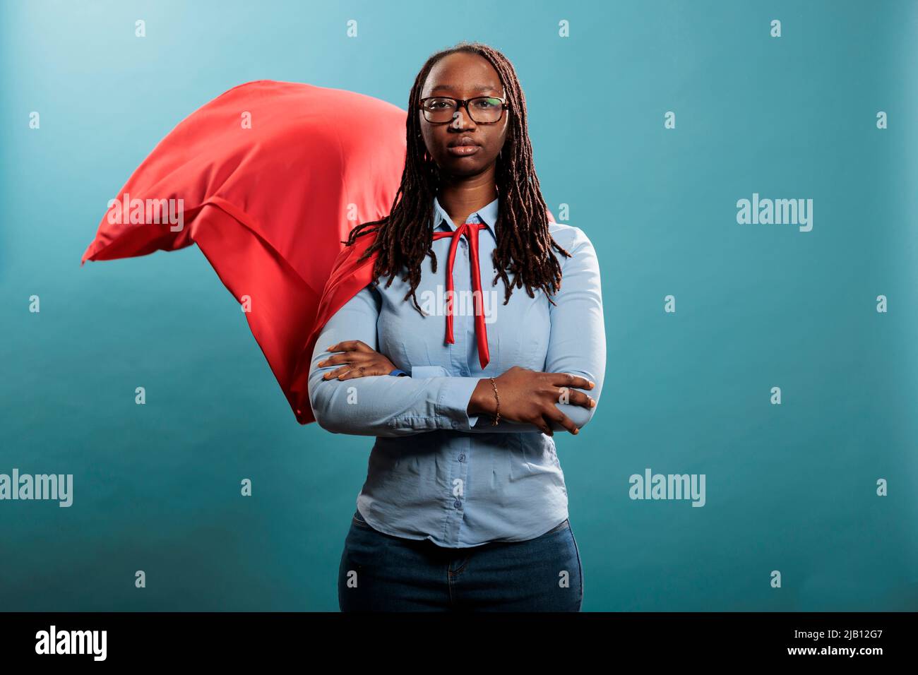 Power pose superhero hi-res stock photography and images - Alamy