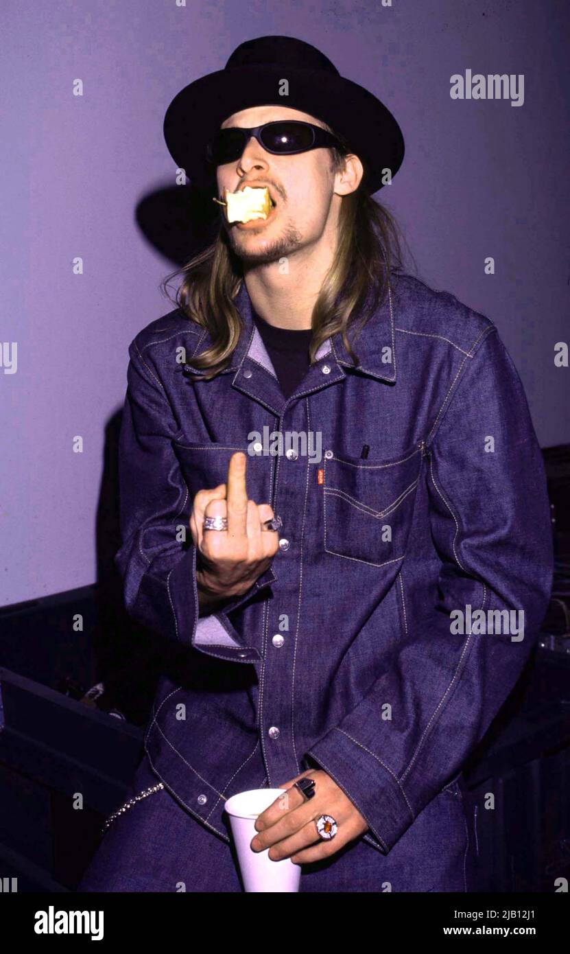 Backstage 2000 Wrestler Dwayne Johnson Aka The Rock Backstage At The