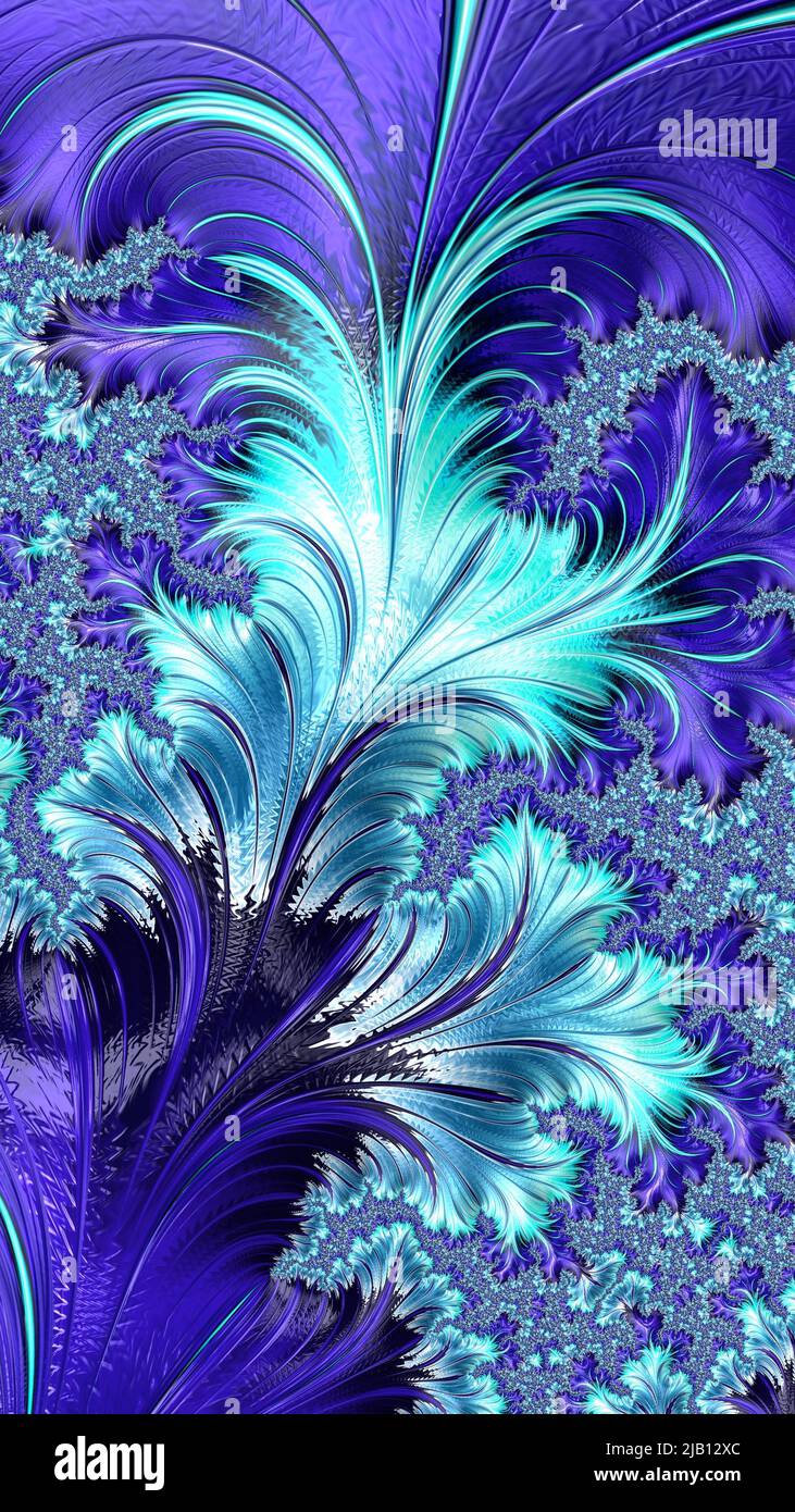 Artfully 3D rendering fractal, fanciful abstract illustration and ...