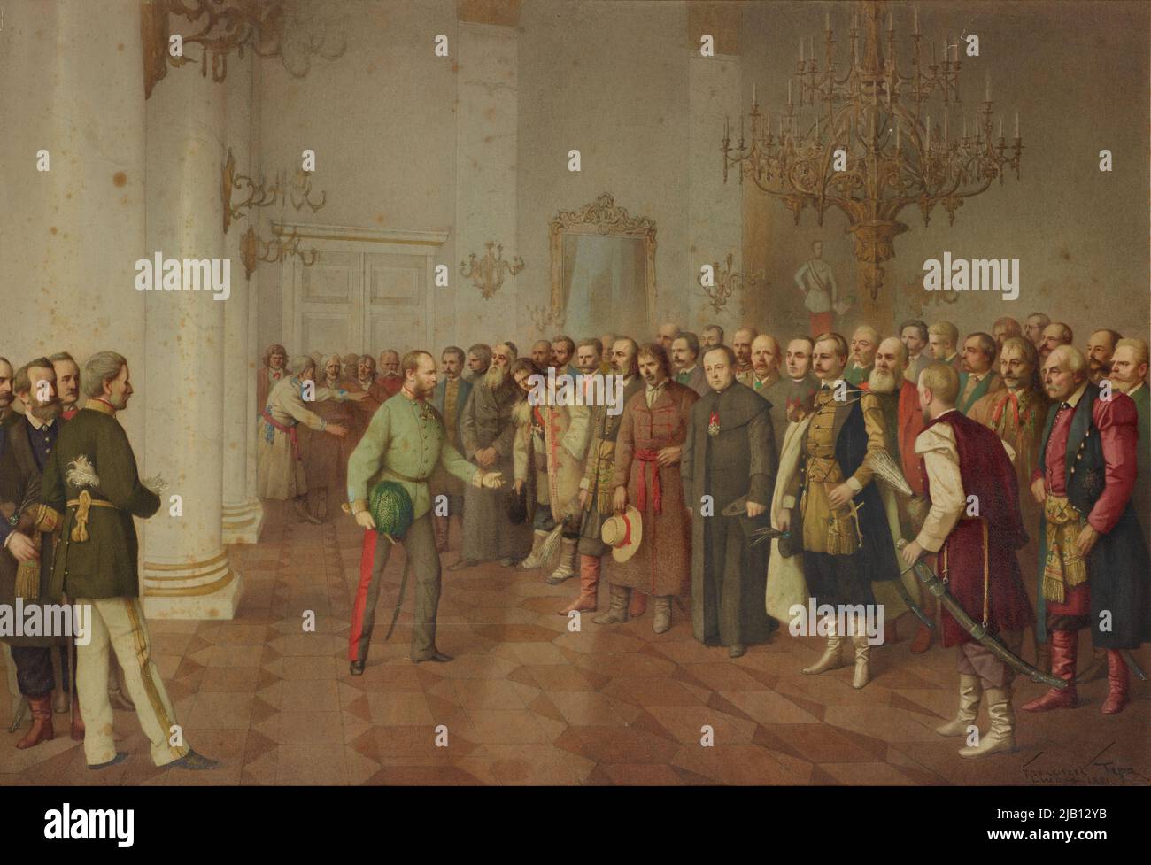 The Emperor Welcoming Polish and Ukrainian Delegation in Lviv from the ...