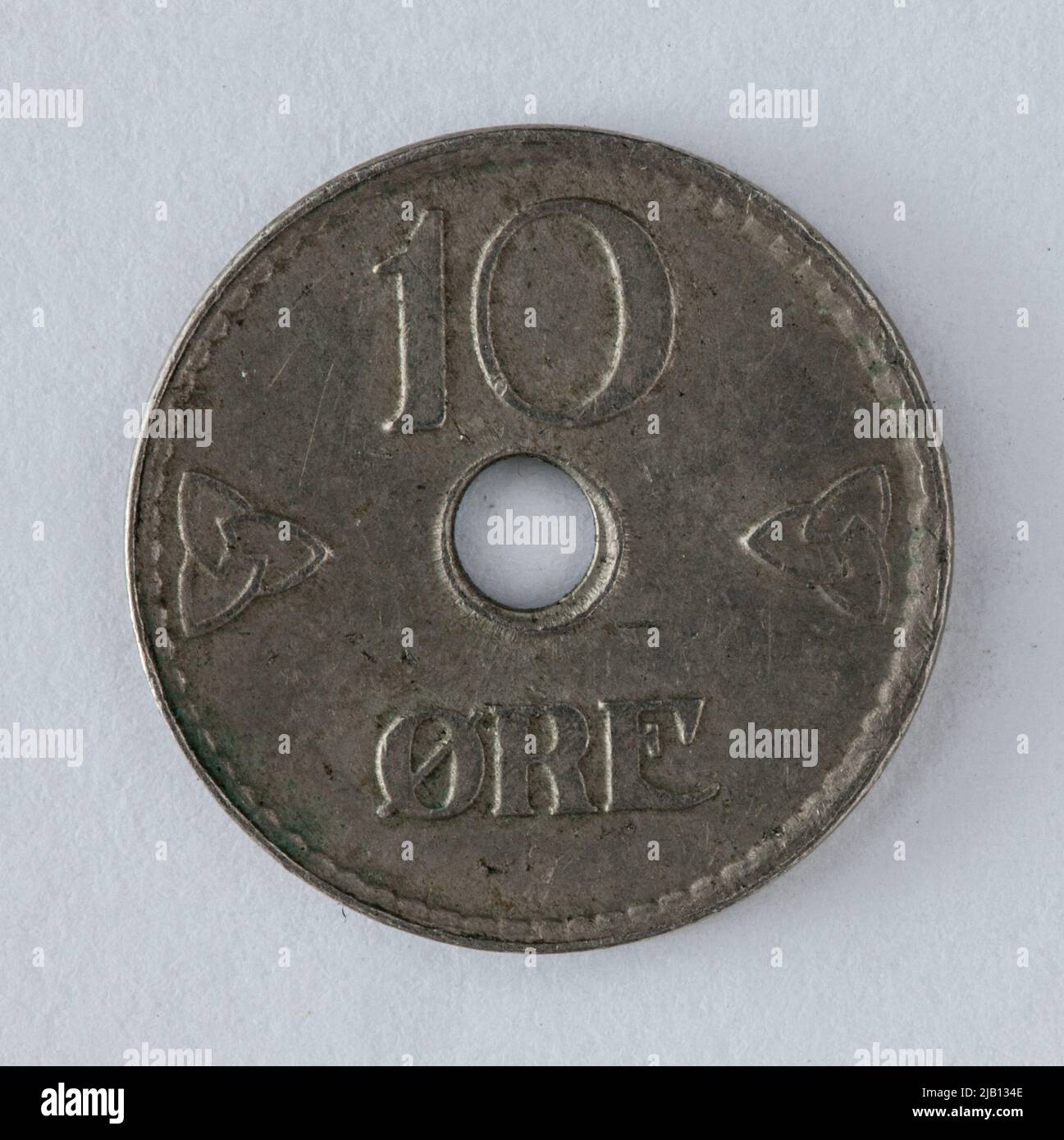 Norwegia, Haakon VII (1905 1957), 10 øre; 1924 Menica Kongsberg Stock ...