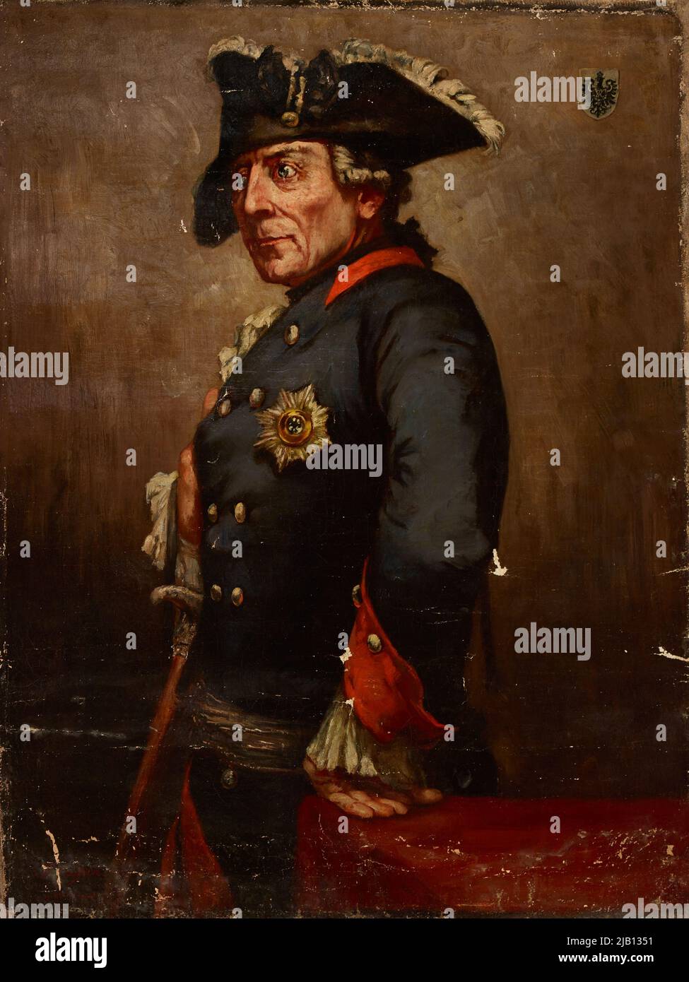 Portrait of Frederick the Great (1712–1786) unknown Stock Photo - Alamy