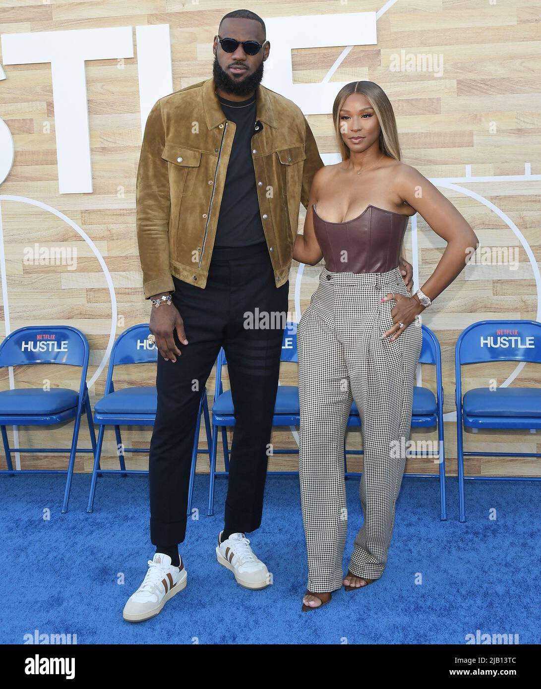Los Angeles, USA. 01st June, 2022. (L-R) LeBron James and Savannah ...