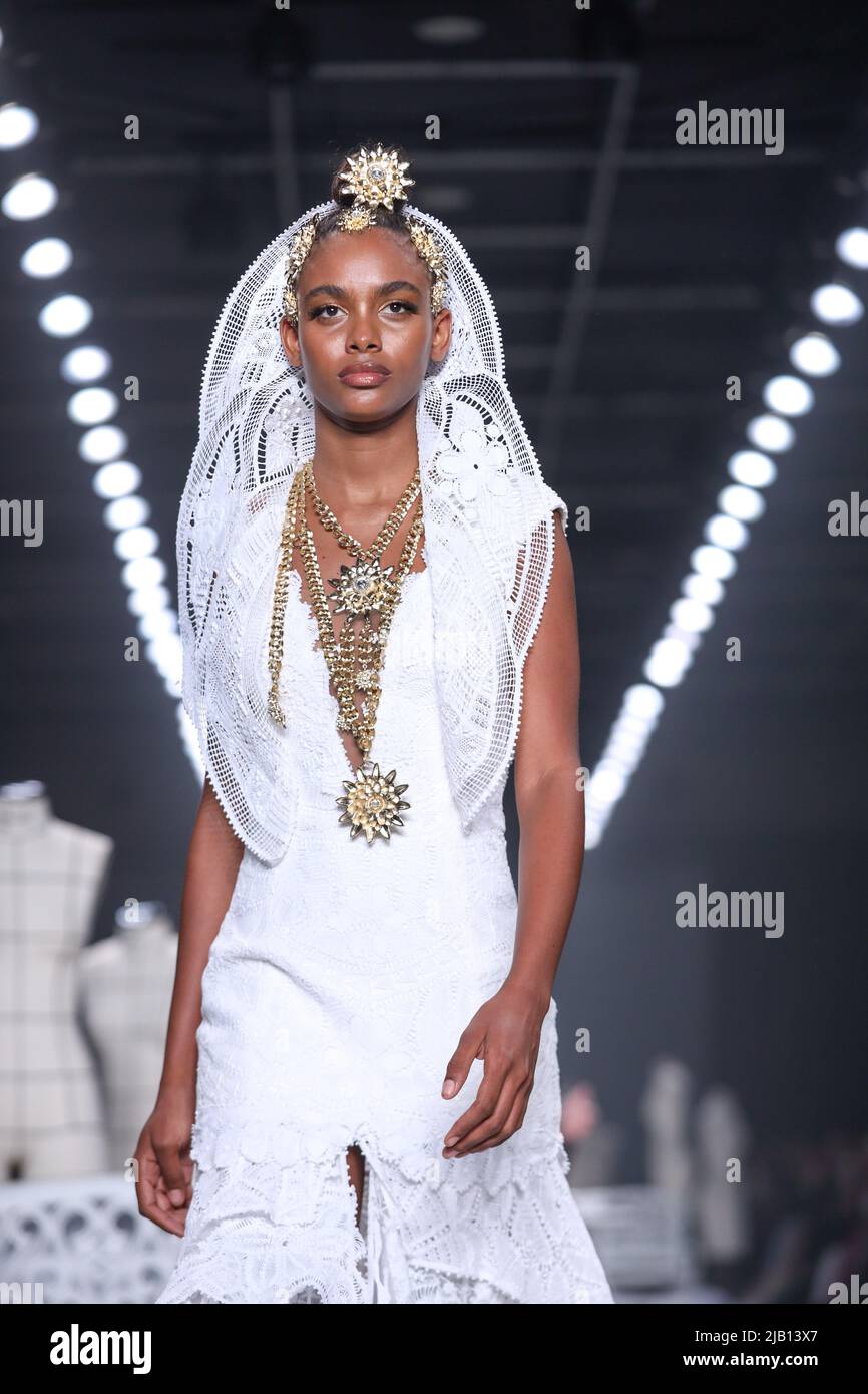 Sao Paulo, Brazil. 1st Jun 2022. Model during Martha Medeiros fashion ...