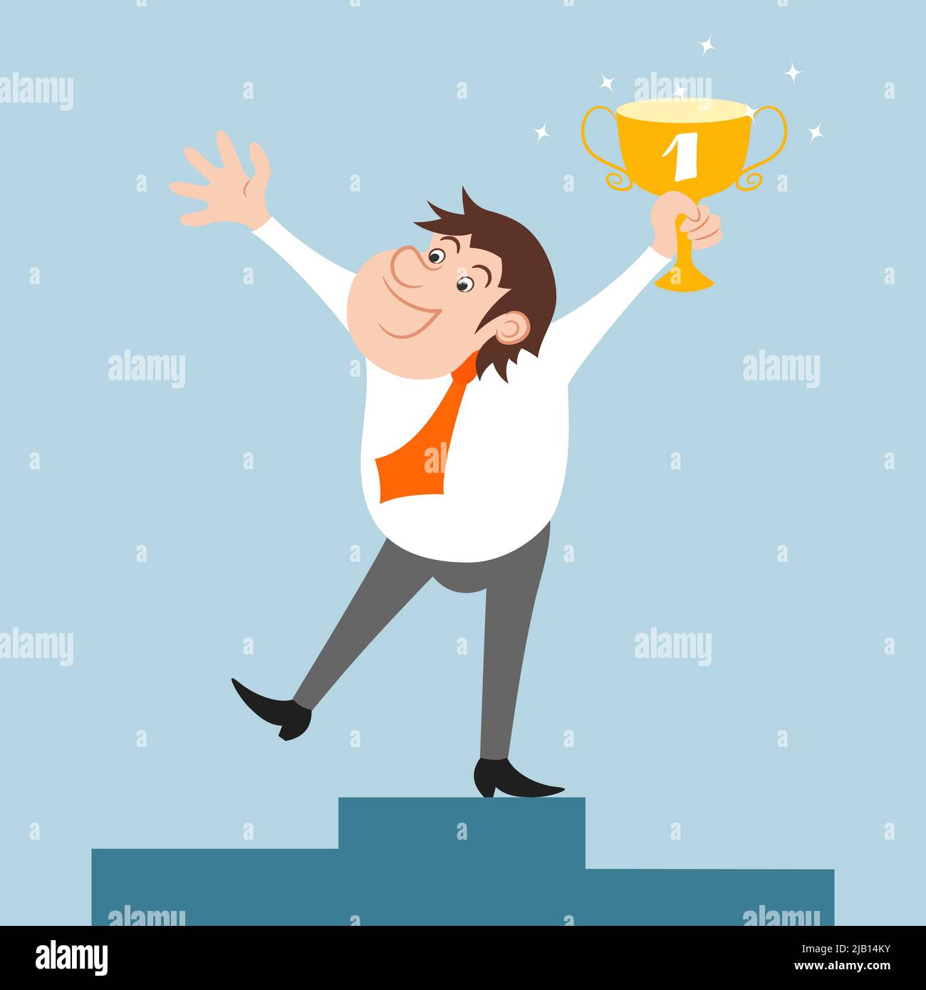 Won trophy Stock Vector Images - Alamy