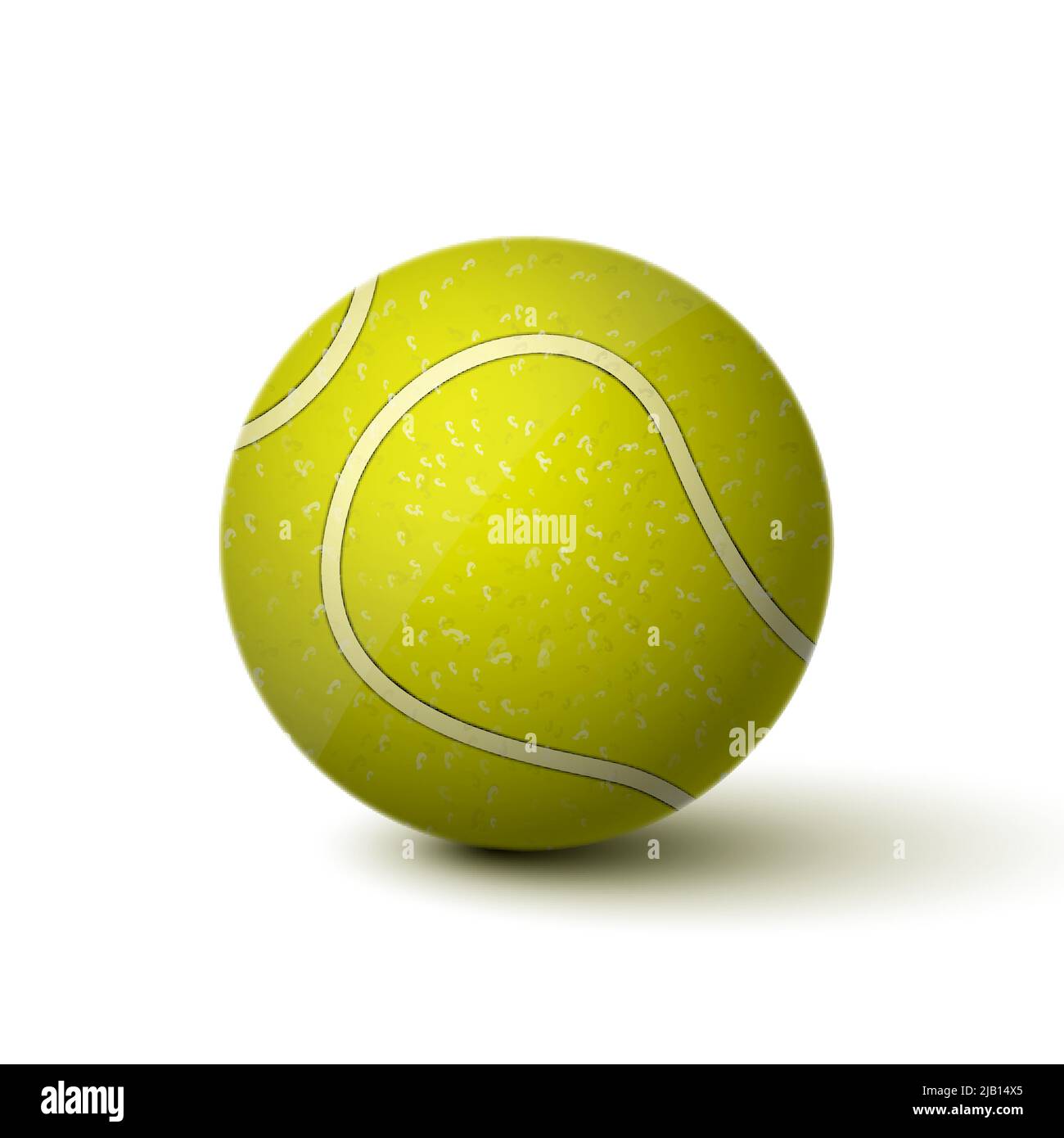 Realistic tennis ball icon isolated vector illustration Stock Vector ...