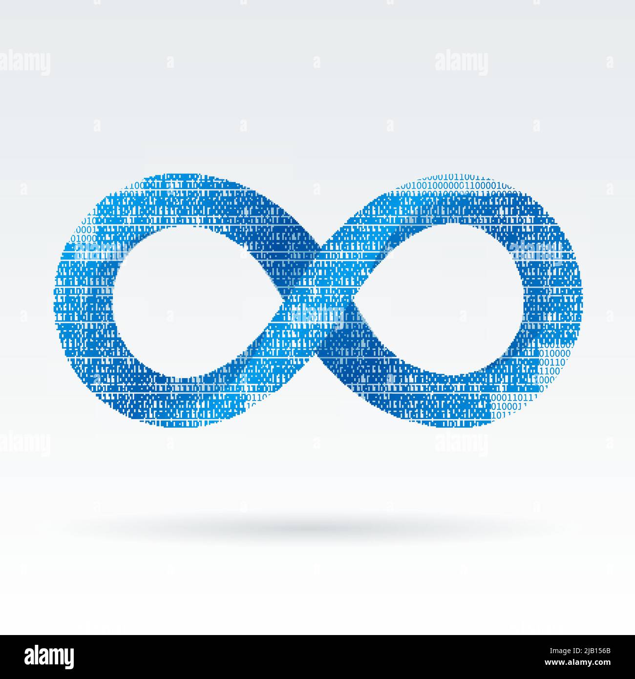 Digital infinity or eternity symbol vector illustration isolated Stock ...
