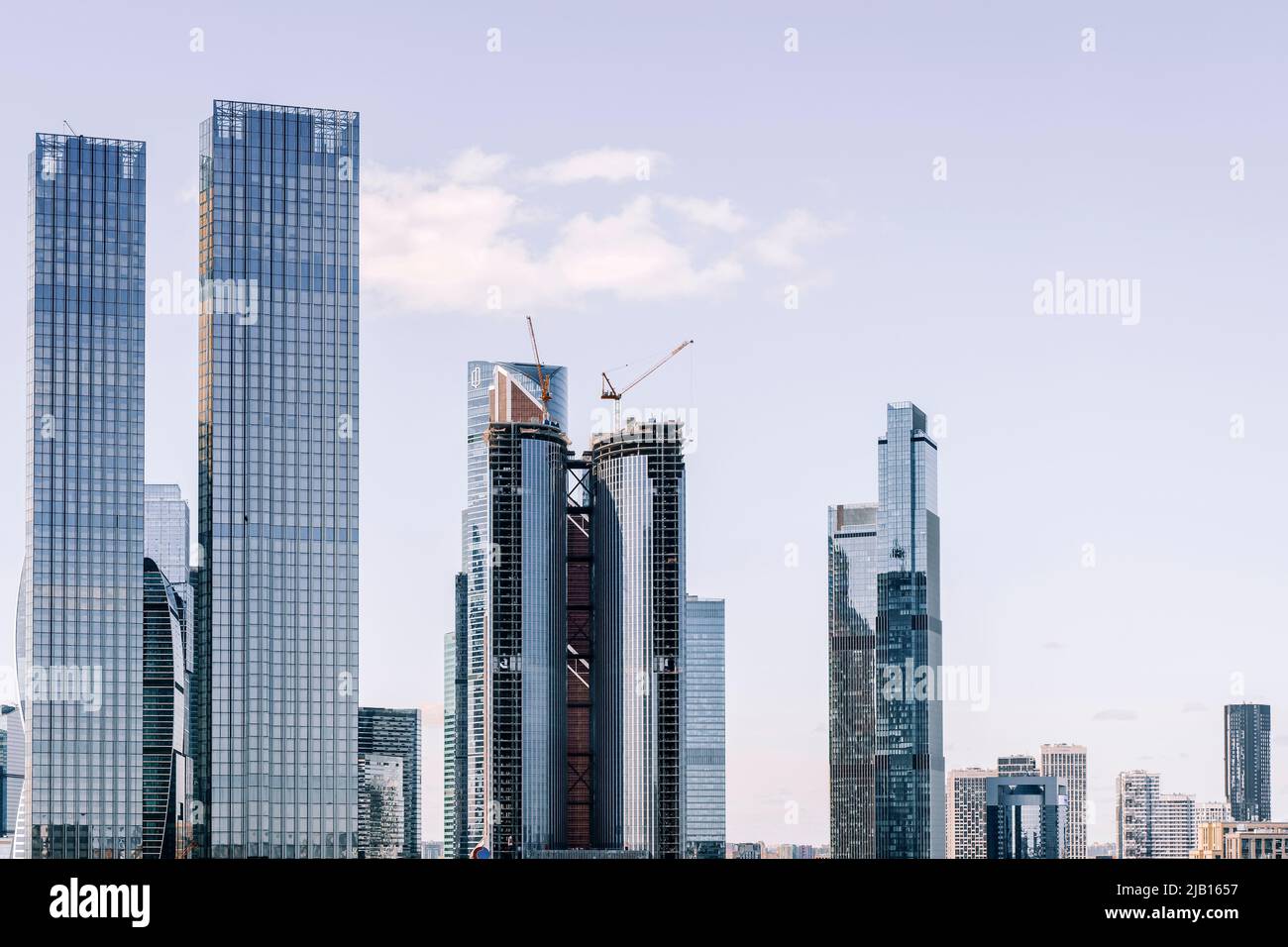 Business city center buildings background. Modern office architecture ...