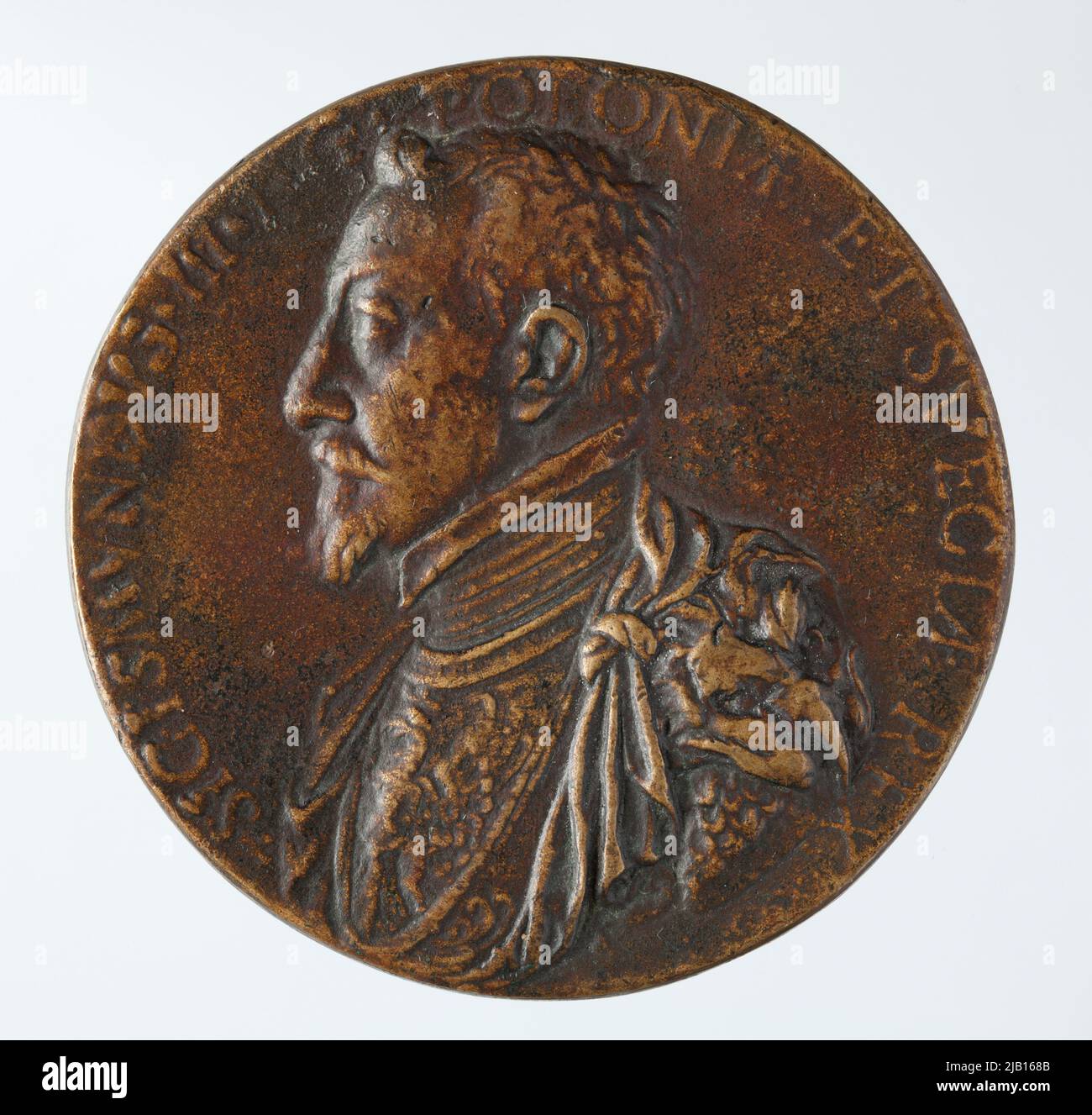 Zygmunt III Waza (1587–1632), posthumous medal with the personification ...