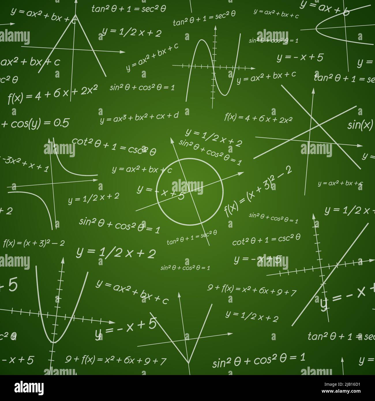 School chalk board vector illustration science background Stock Vector ...