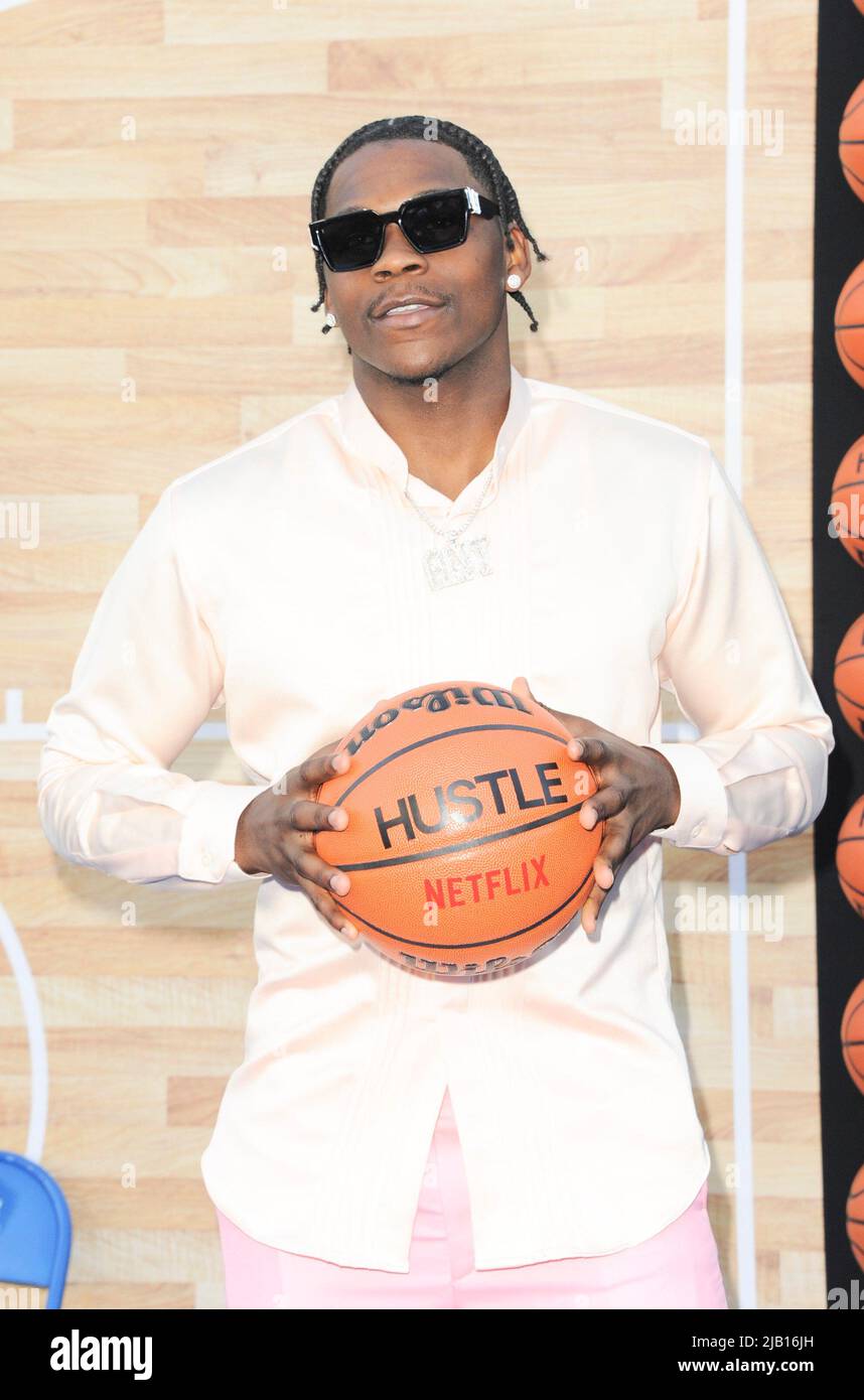 Los Angeles, CA. 1st June, 2022. Anthony Edwards at arrivals for HUSTLE ...