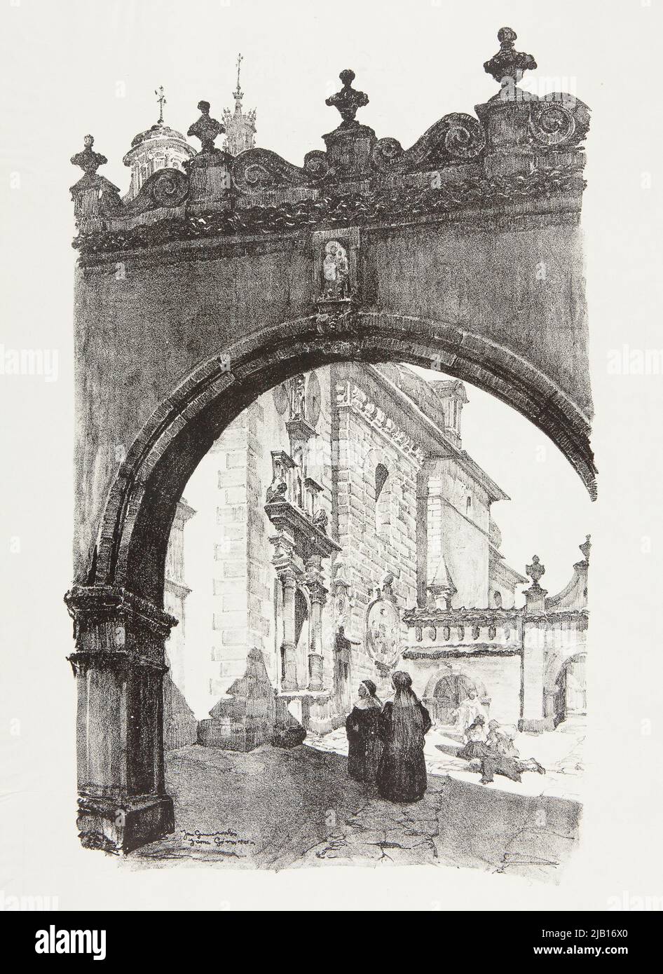 View of the church front from the arsenal side portfolio: Jasna Góra ...