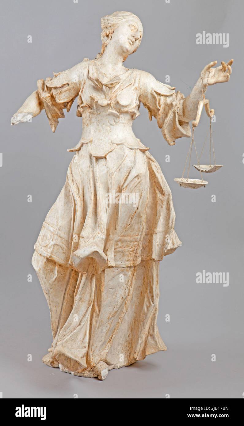 Personification of justice, female allegorical figure parish church ...