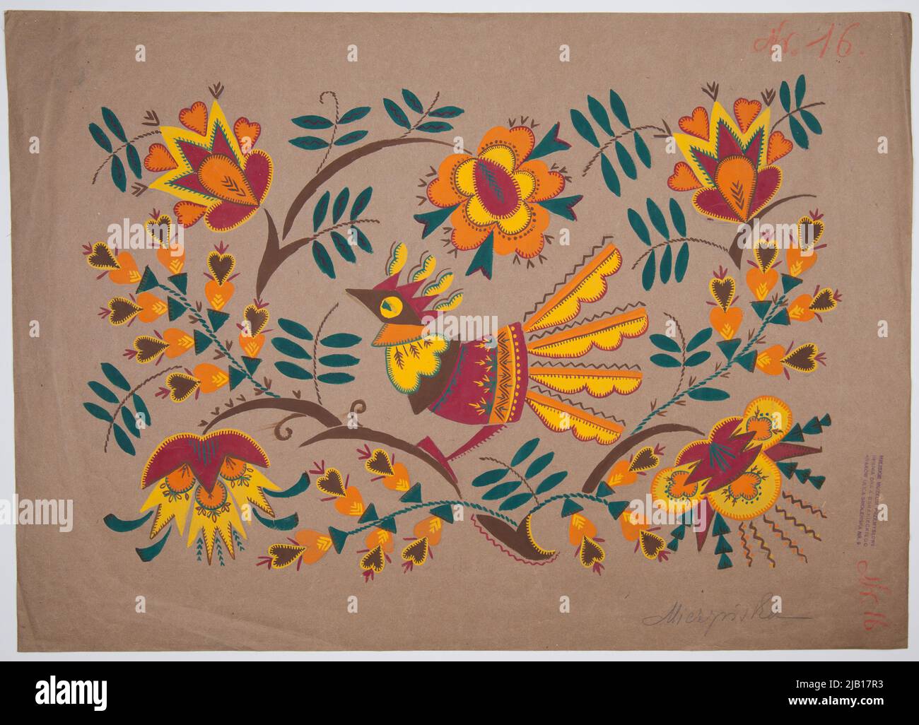Colorful embroidery project for Makata Micid, Maria Stock Photo - Alamy