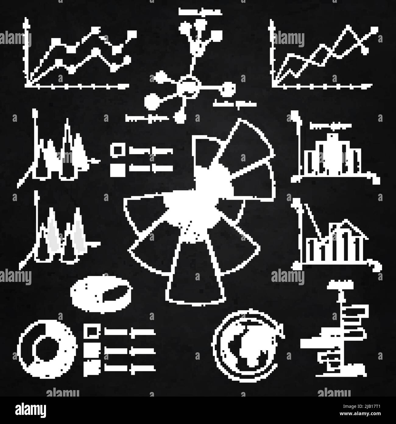 Infographic elements charts map hi-res stock photography and images - Alamy