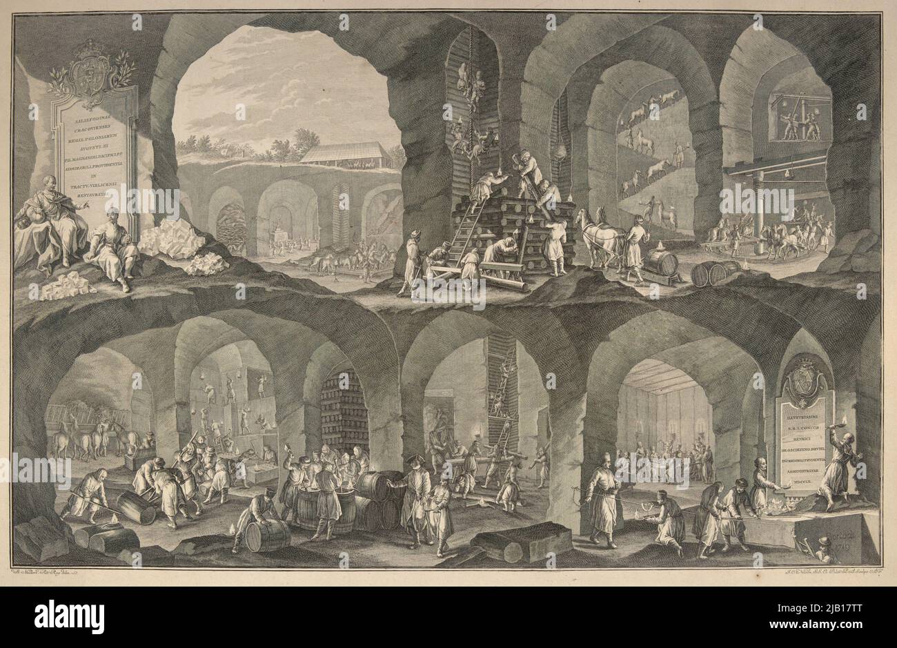 Wieliczka Salisfodinae Cracovienses Title Page of the Set of Wieliczka ...