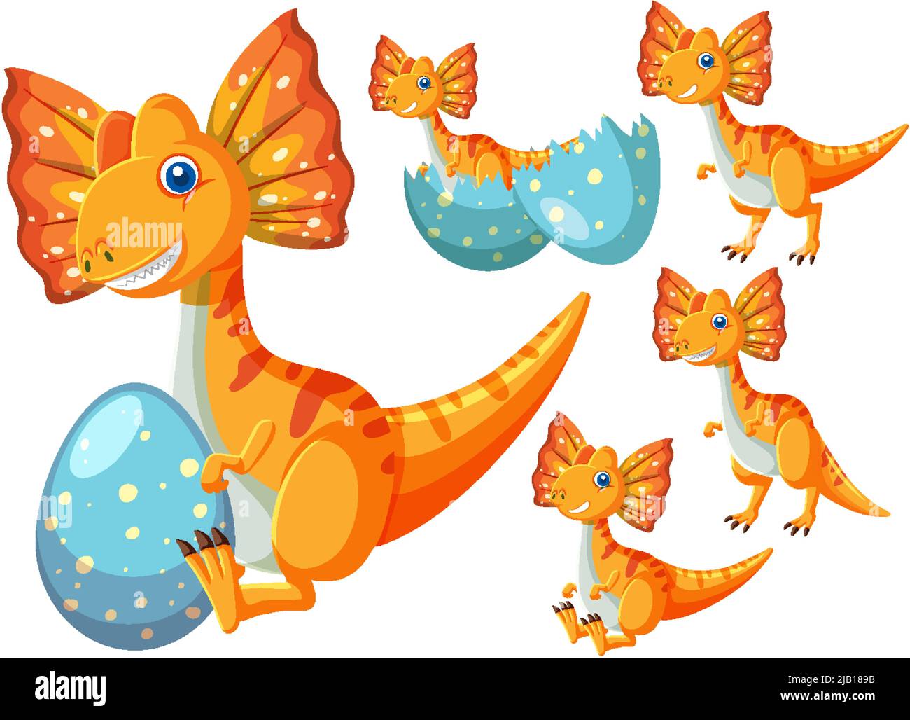 Set of cute dinosaur cartoon characters illustration Stock Vector Image ... Set of cute dinosaur cartoon characters illustration Stock Vector Image ...
