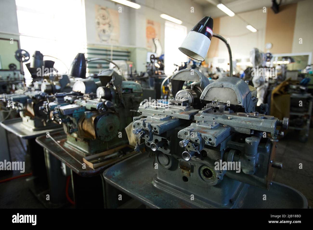 Lathe in machine shop hi-res stock photography and images - Alamy