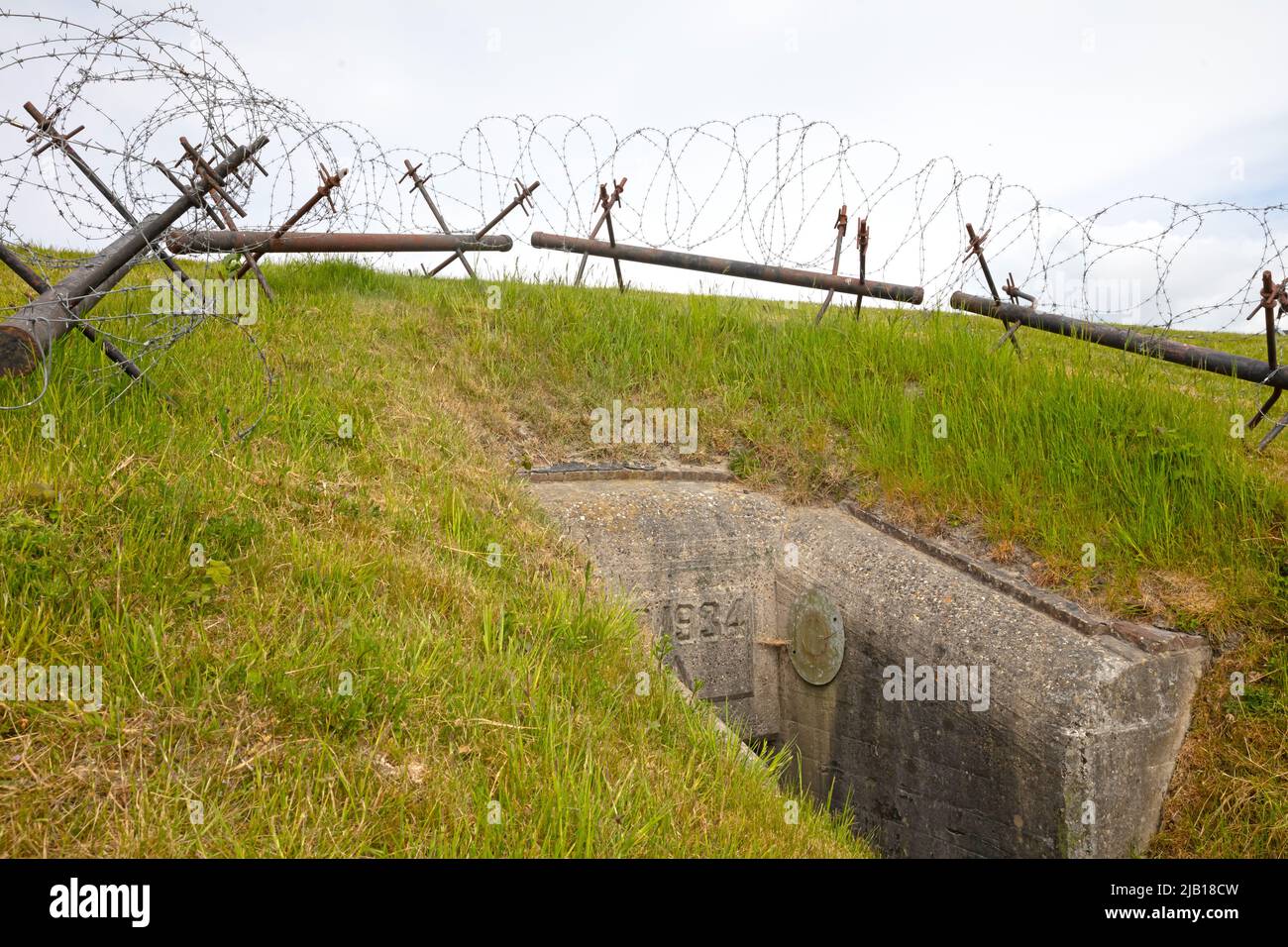An old bunker from WW2, used by the dutch and the germans Stock Photo ...