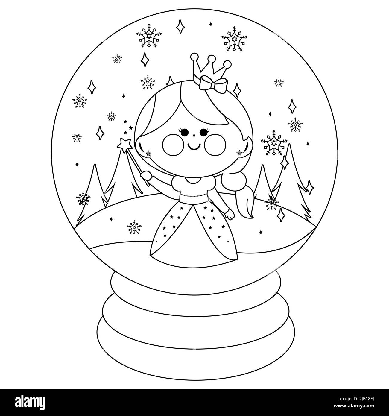 Snow Globes Coloring Pages