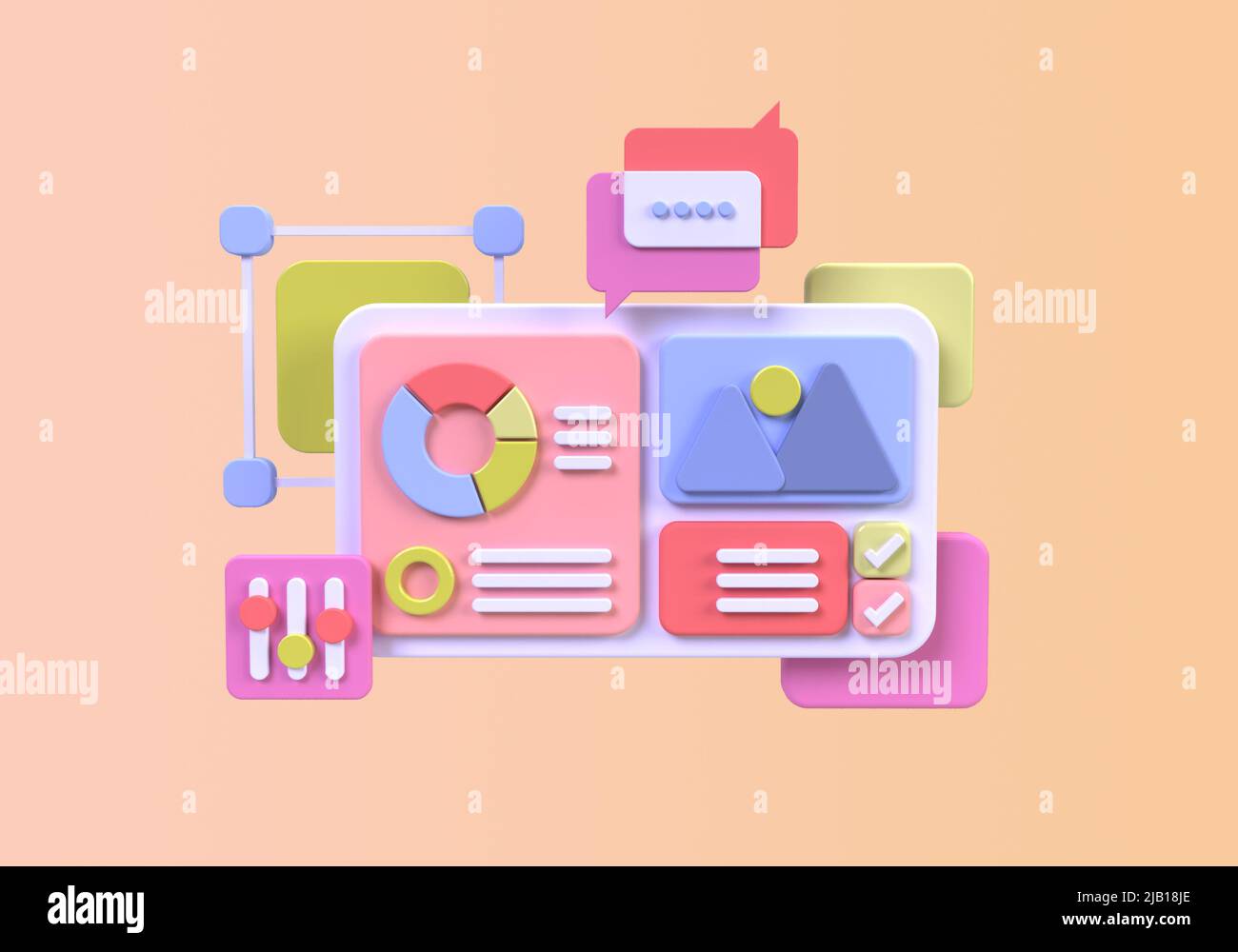 Web development for UI UX design concept illustration Landing page ...