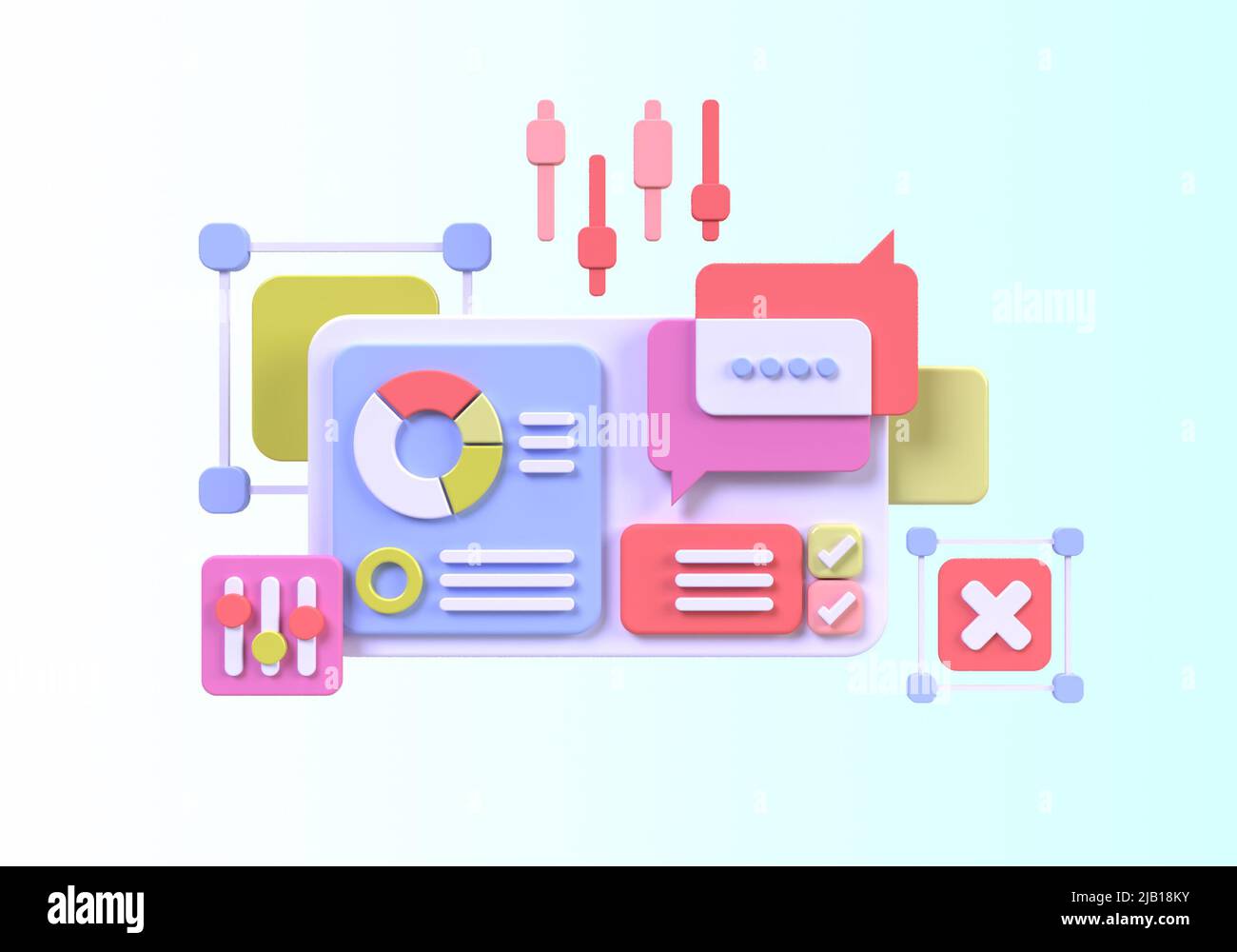 Web development for UI UX design concept illustration Landing page ...