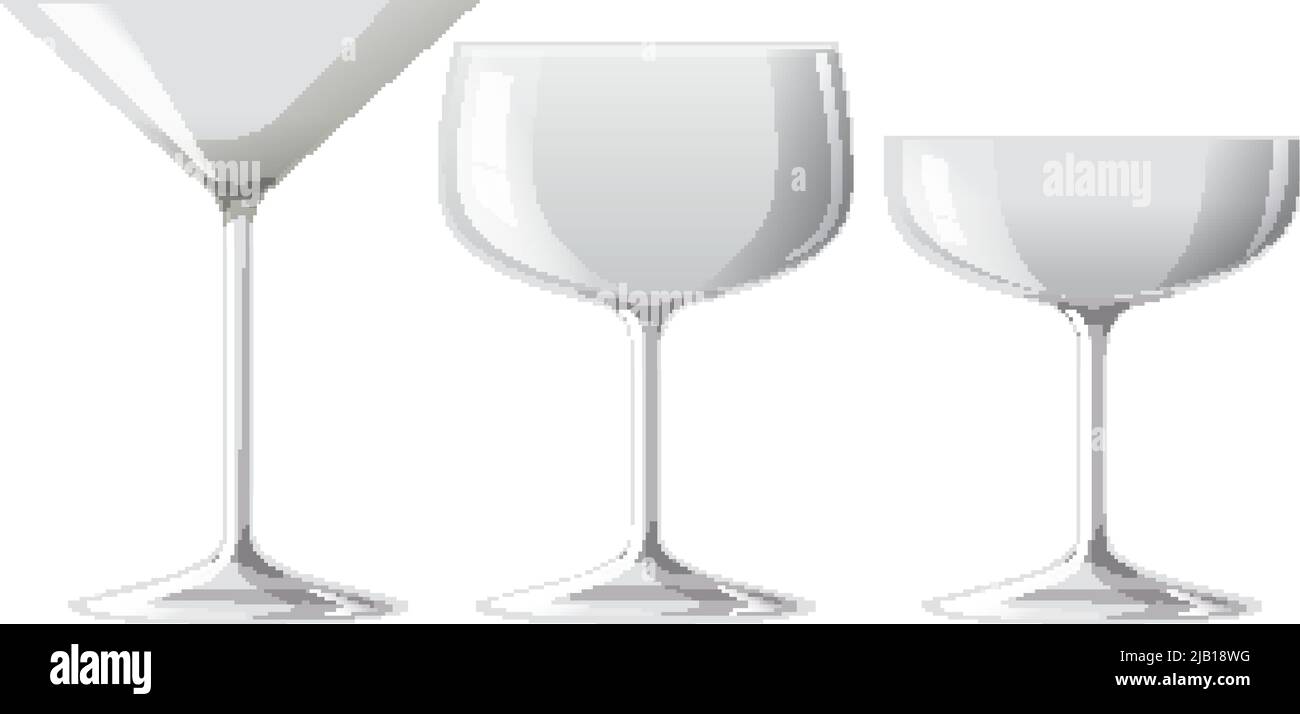 A beautiful cocktail glasses illustration Stock Vector Image & Art - Alamy