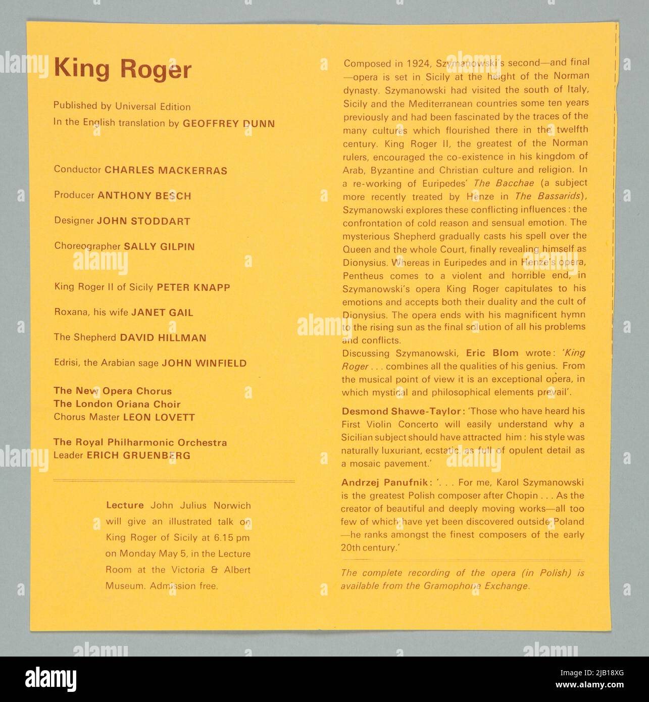 King Roger Karol Szymanowski Sicily