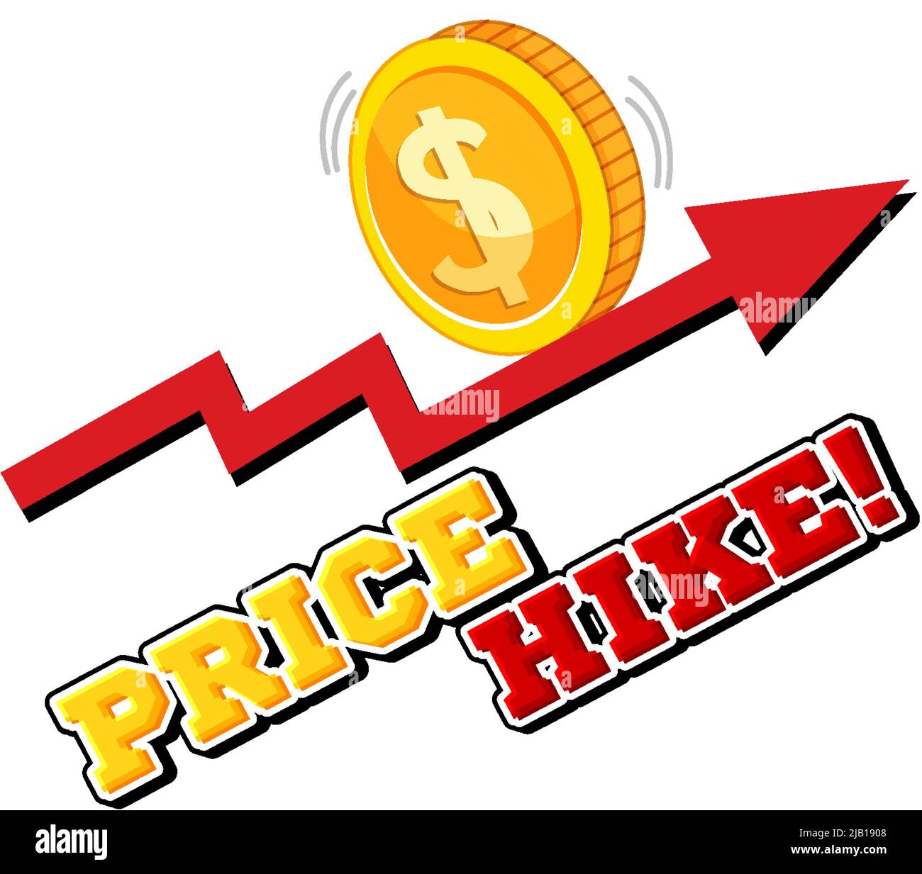 Price hike arrow up Cut Out Stock Images & Pictures - Alamy