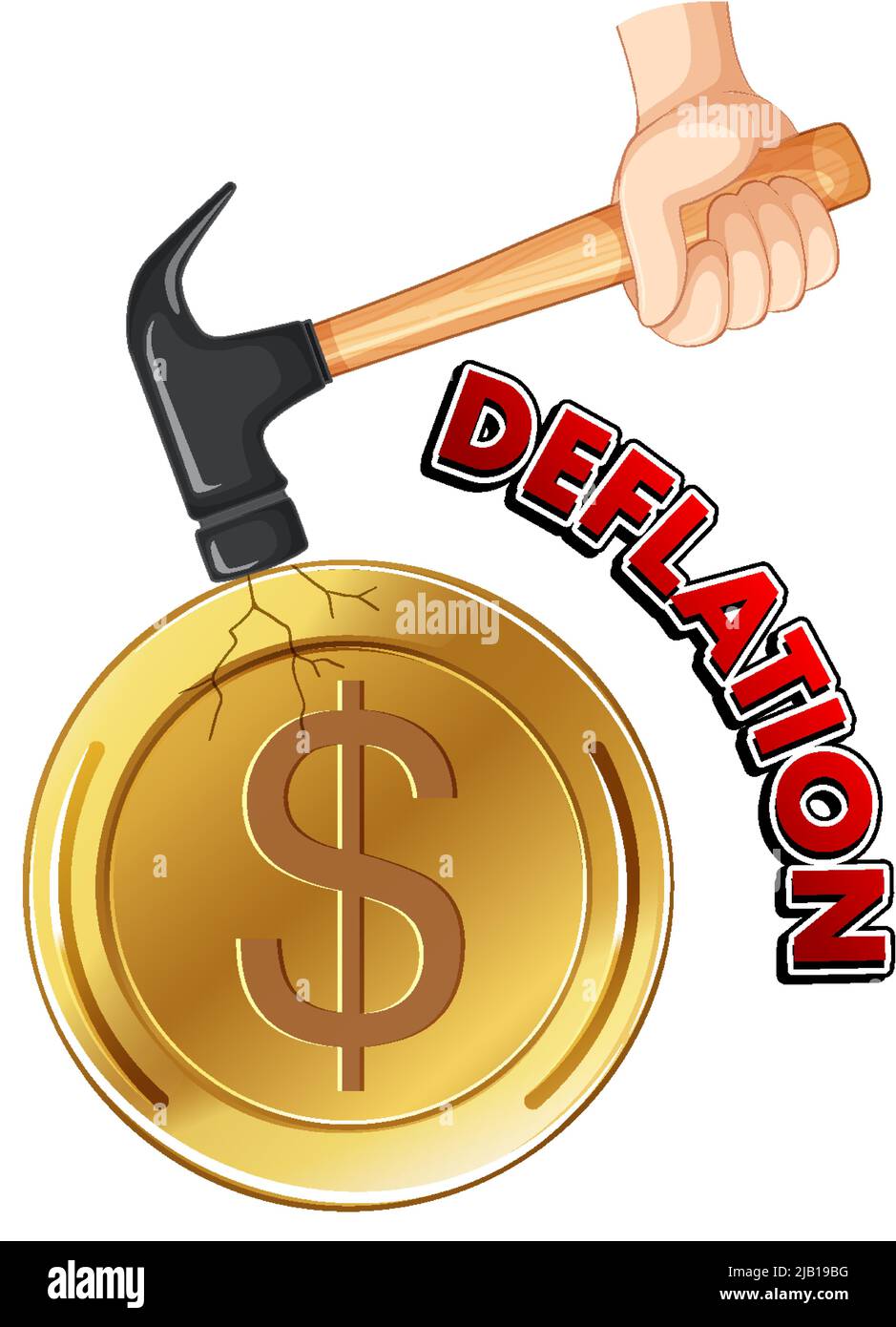 Deflation cartoon hi-res stock photography and images - Alamy