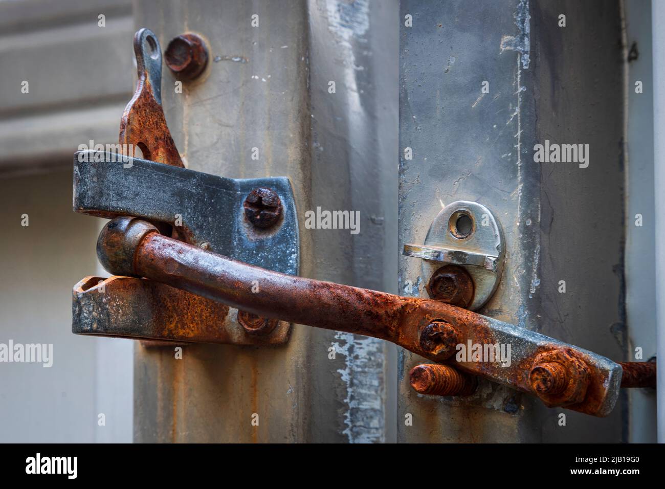 close up of a rusted lock on gate Stock Photo - Alamy