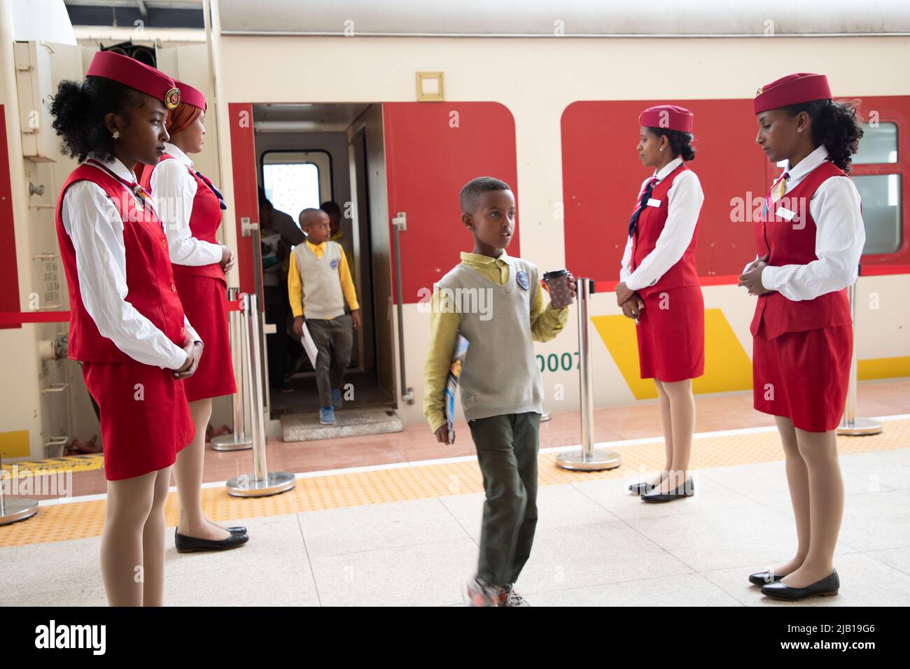 Addis Ababa, Children's Day celebrations. 1st June, 2022. Students of ...