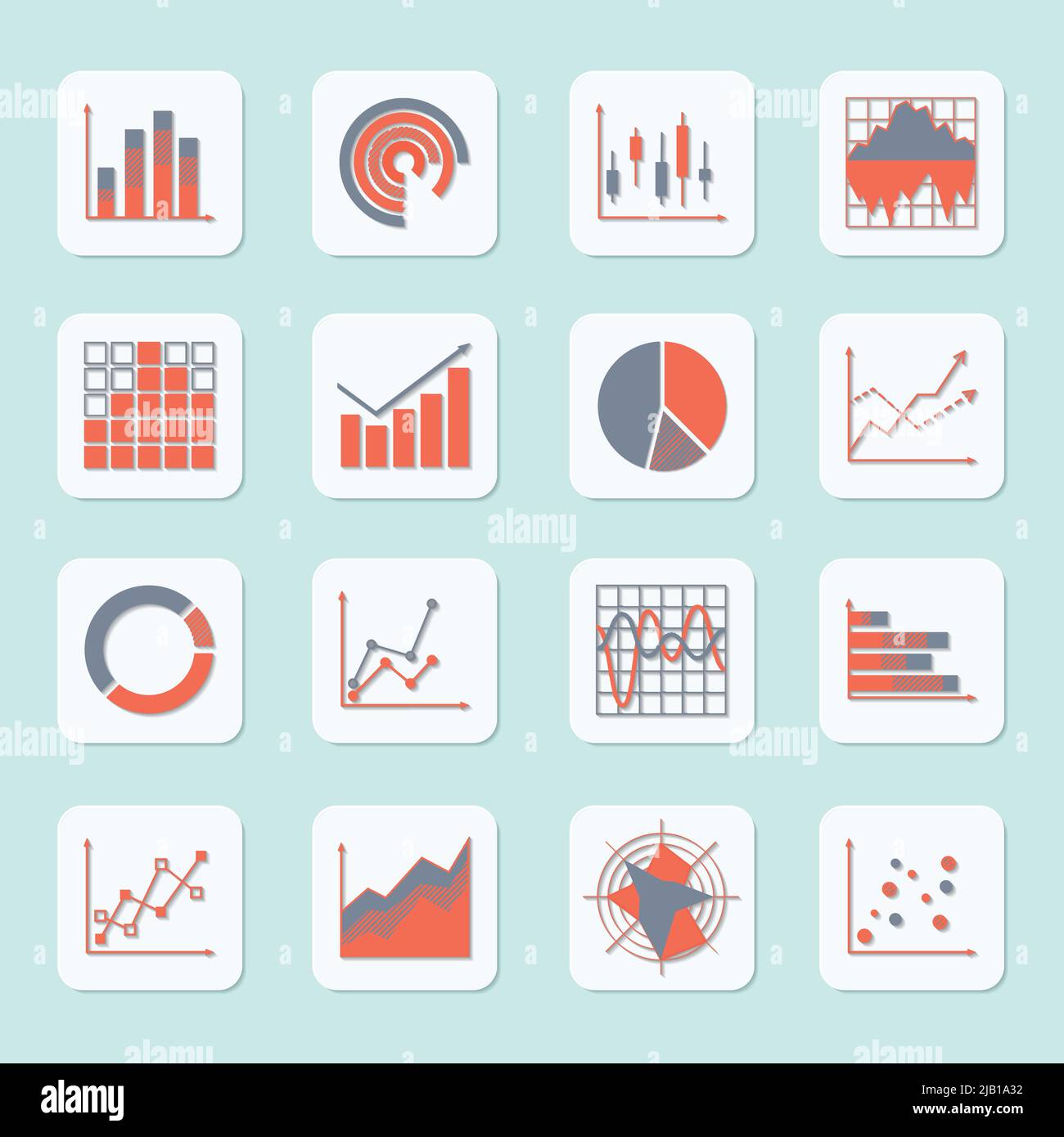 Business elements progress growth trends charts diagrams and graphs ...