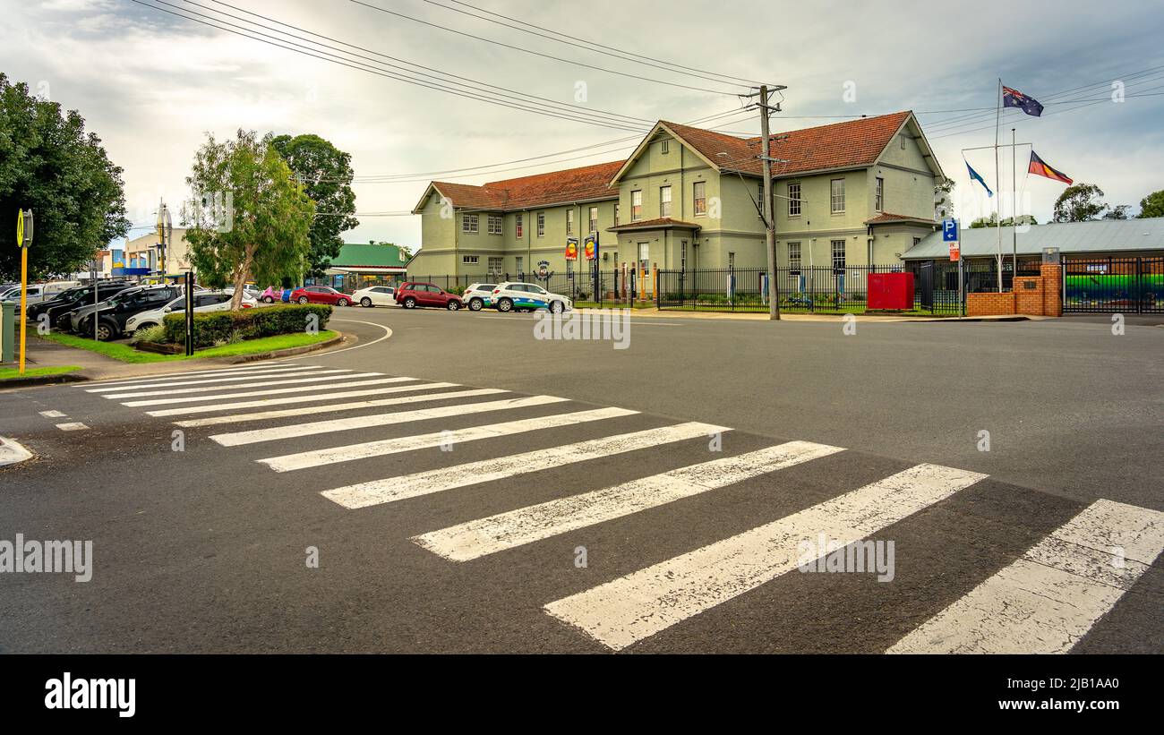 Casino, New South Wales, Australia - Pedestrian crossing with a Public ...
