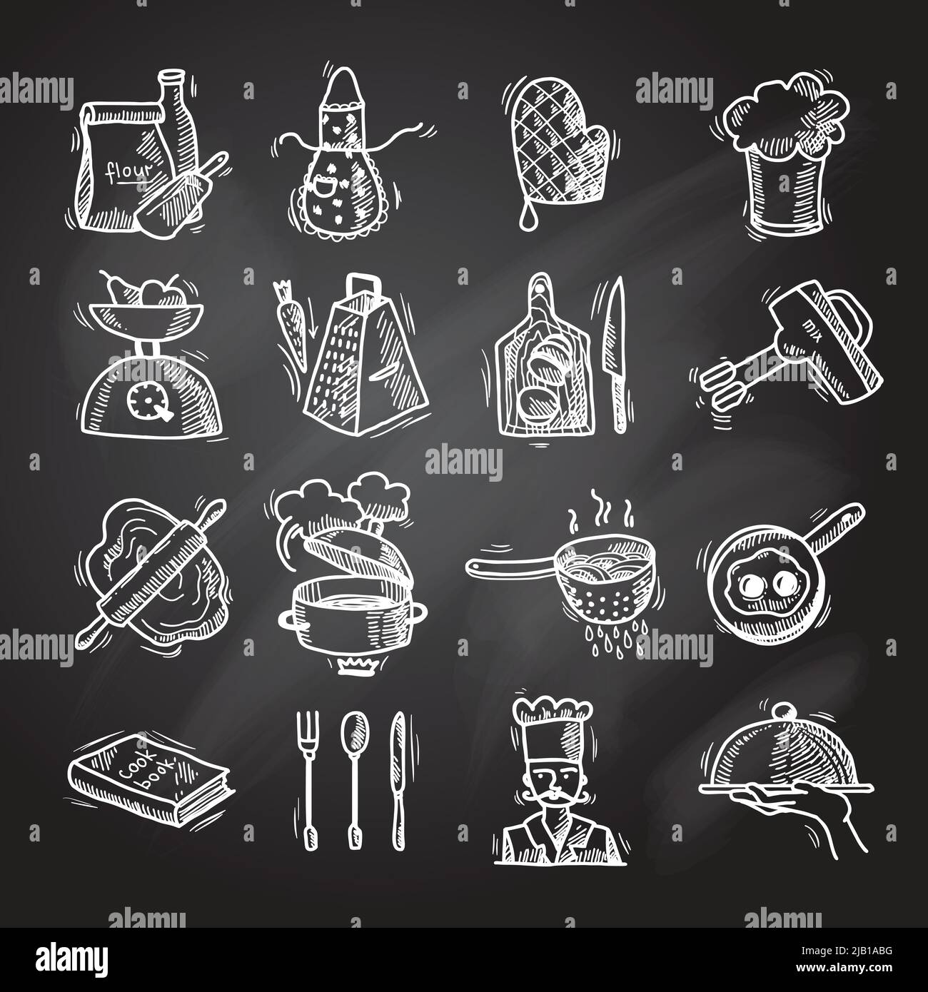 Cooking process vector vectors Stock Vector Images - Alamy