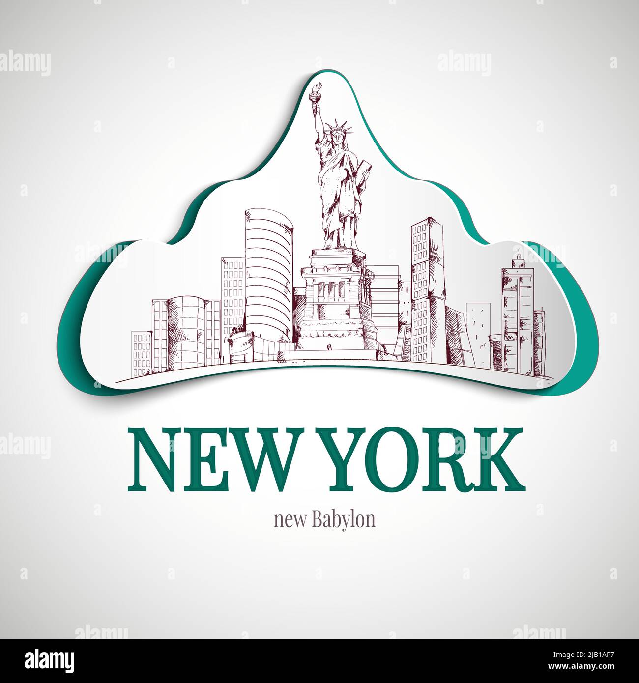 The city of babylon Stock Vector Images - Alamy