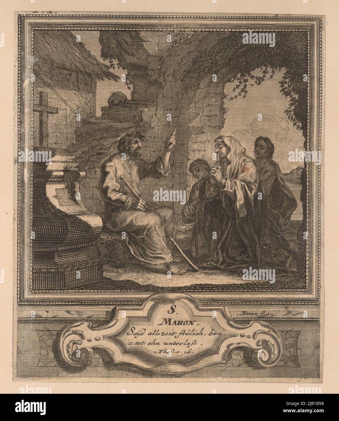 Saint. Maron (d. 410) Syrian monk S. Maron, from: album Images of ...