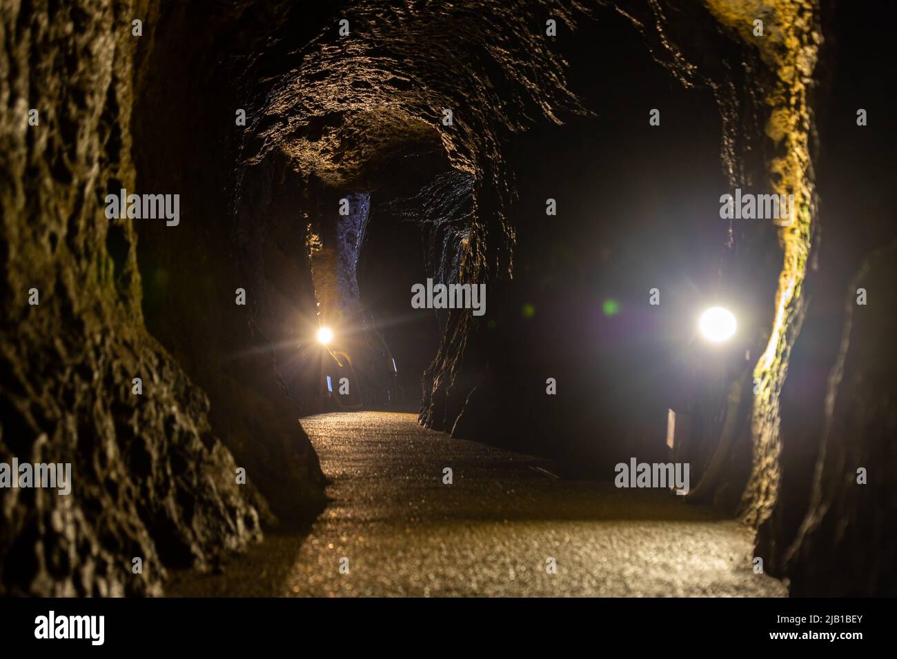 Iwami Ginzan Silver Mine, Omori, Shimane, JAPAN - Sep 23 2020 : Inside ...