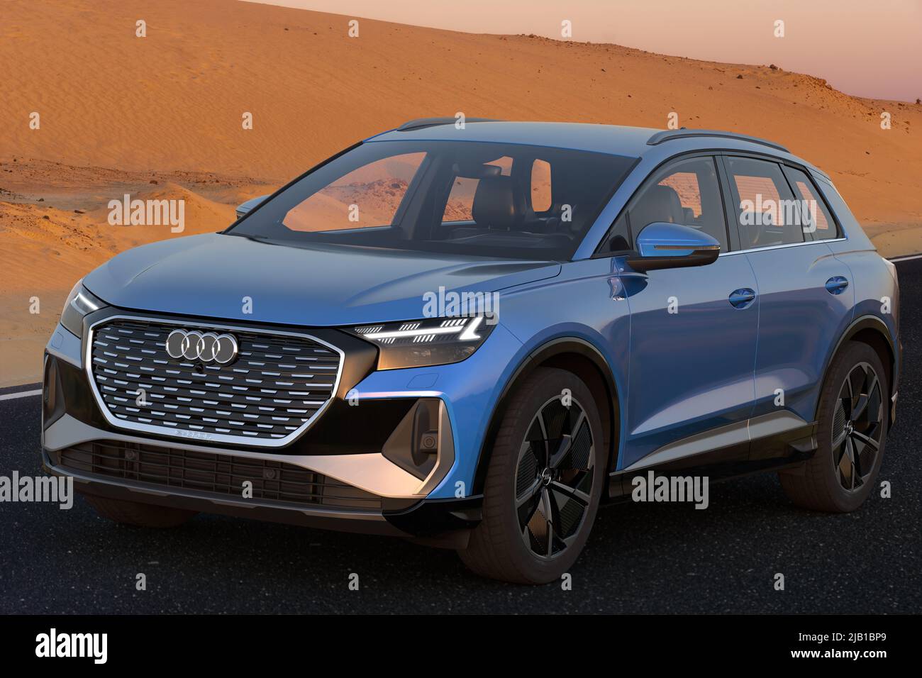 Audi Q4 e-tron: It's the cheapest electric Audi Stock Photo - Alamy