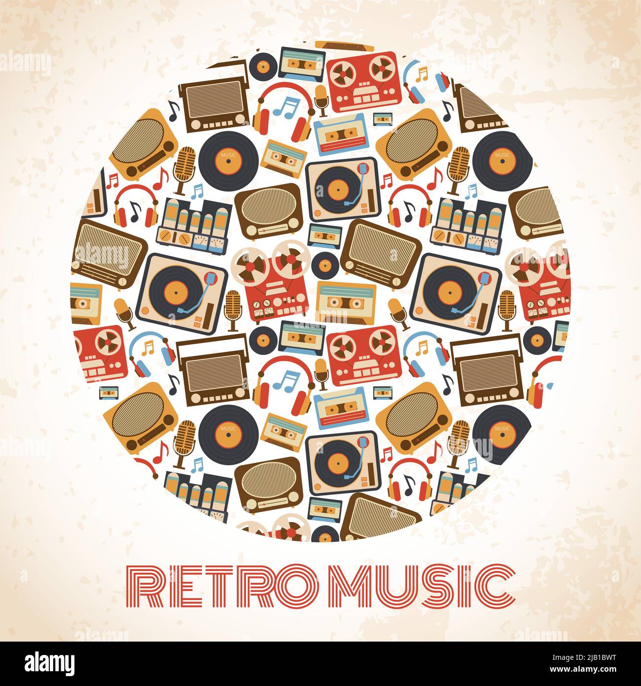 Retro Music Illustration