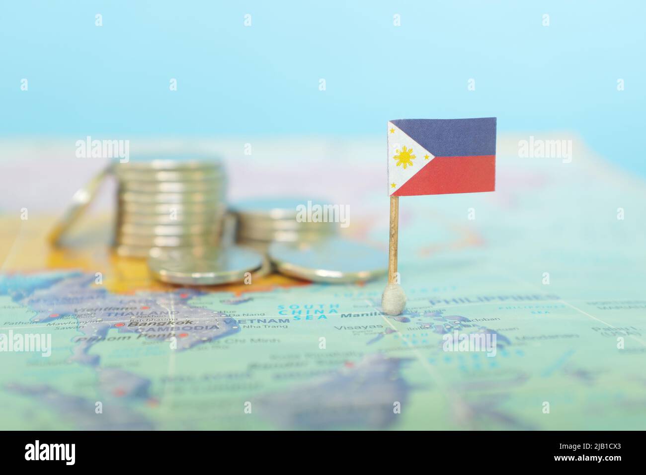 Philippine peso coins hi-res stock photography and images - Alamy